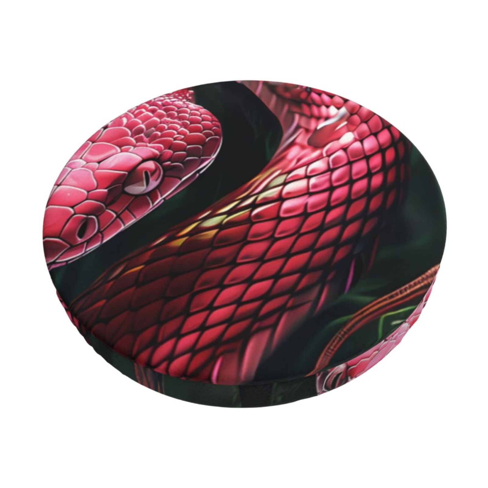 Fotbe Red Viper Jungle Intensity Stool Covers Round,Waterproof Round ...