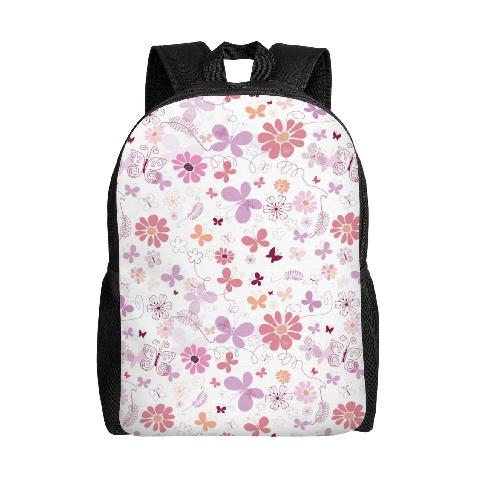 Fotbe Retro Floral Travel Laptop Backpack, Business Slim Sturdy Laptops ...