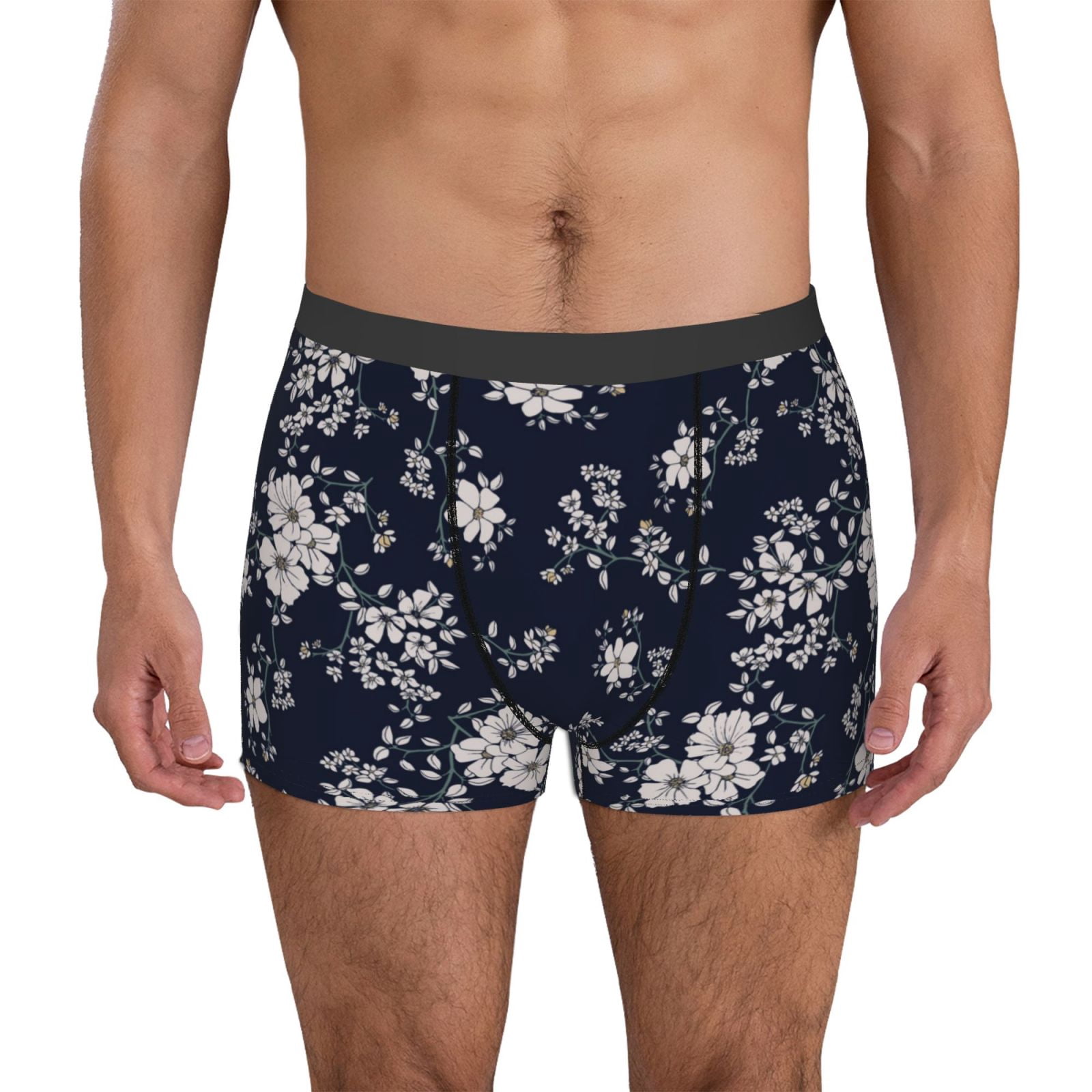Fotbe Retro Flower Men’s Total Support Pouch Boxer Briefs, X-Temp ...
