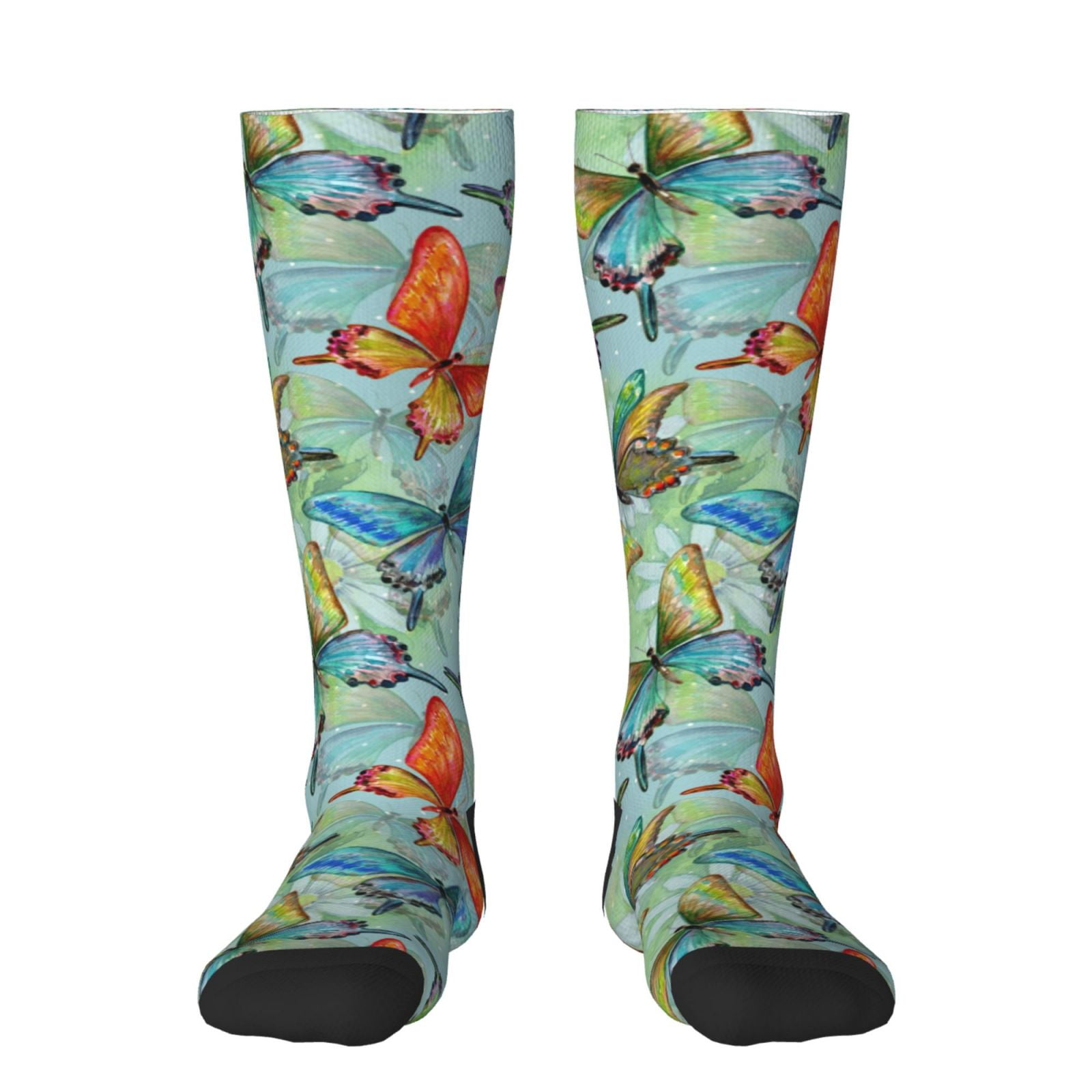 Fotbe Retro Seamless Flying Butterflies print Women's Men's Novelty ...