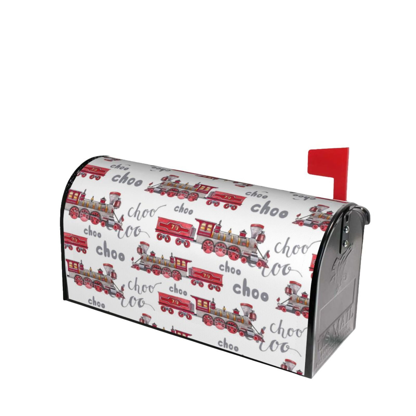 Fotbe Retro Train Mailbox Covers Post Letter Box Cover Garden Decor ...