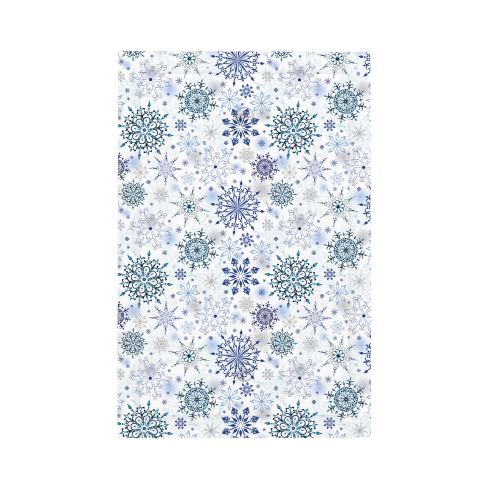 Fotbe Retro ice blue snowflakes Print Duplex Receptacle Wall Plate, 1 ...