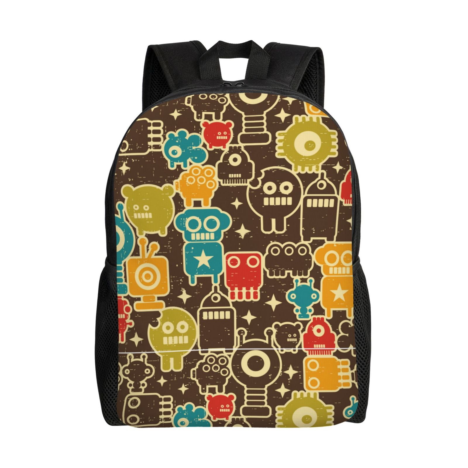 Fotbe Robot and Monsters Travel Laptop Backpack, Business Slim Sturdy ...