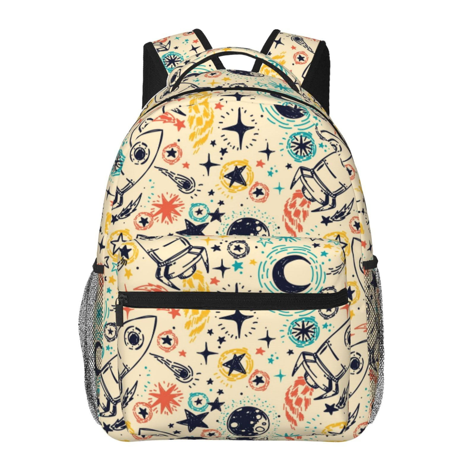 Fotbe Rockets Pattern Casual Backpack for School, Travel, and Outdoor ...