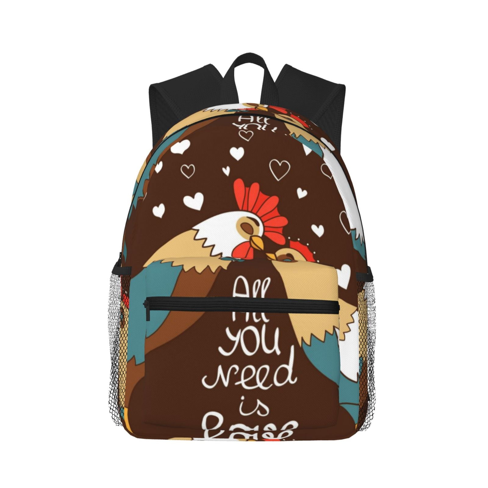 Fotbe Rooster And Chicken Lightweight Casual Laptop Backpack for Men ...