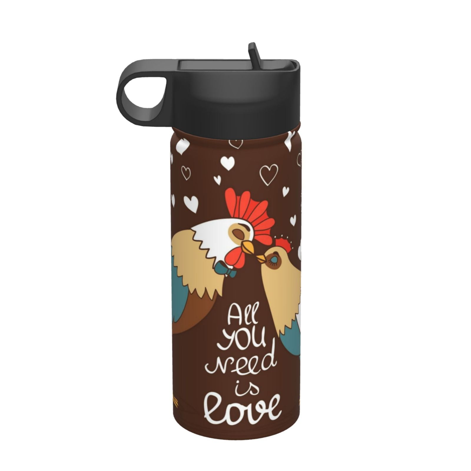 Fotbe Rooster And Chicken Pattern 18oz Sports Insulated Kettle ...