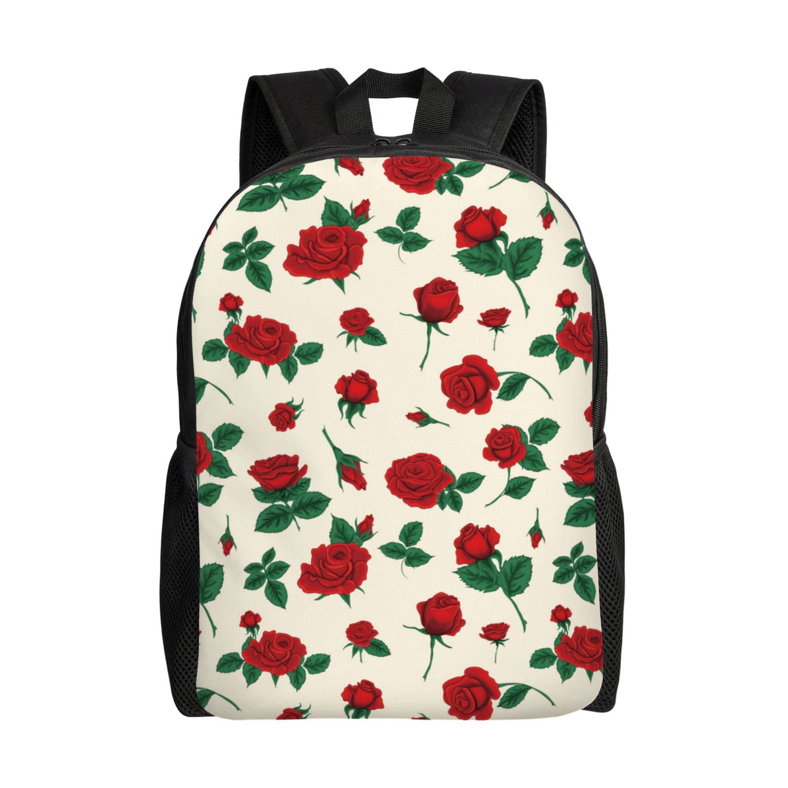 Fotbe Rose Flowers Travel Laptop Backpack, Business Slim Sturdy Laptops ...