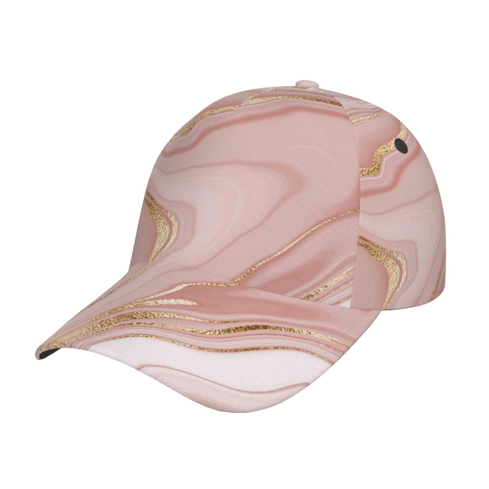 Fotbe Rose Gold Glitter Splatter Baseball Cap, Rose Gold Glitter ...