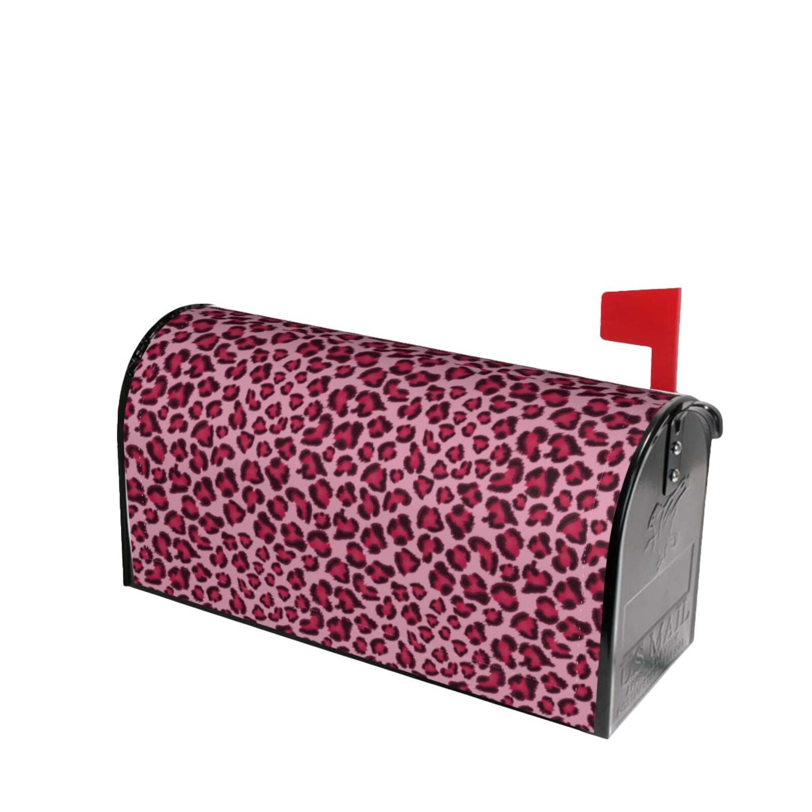 Fotbe Rose Leopard Print Mailbox Covers Post Letter Box Cover Garden ...