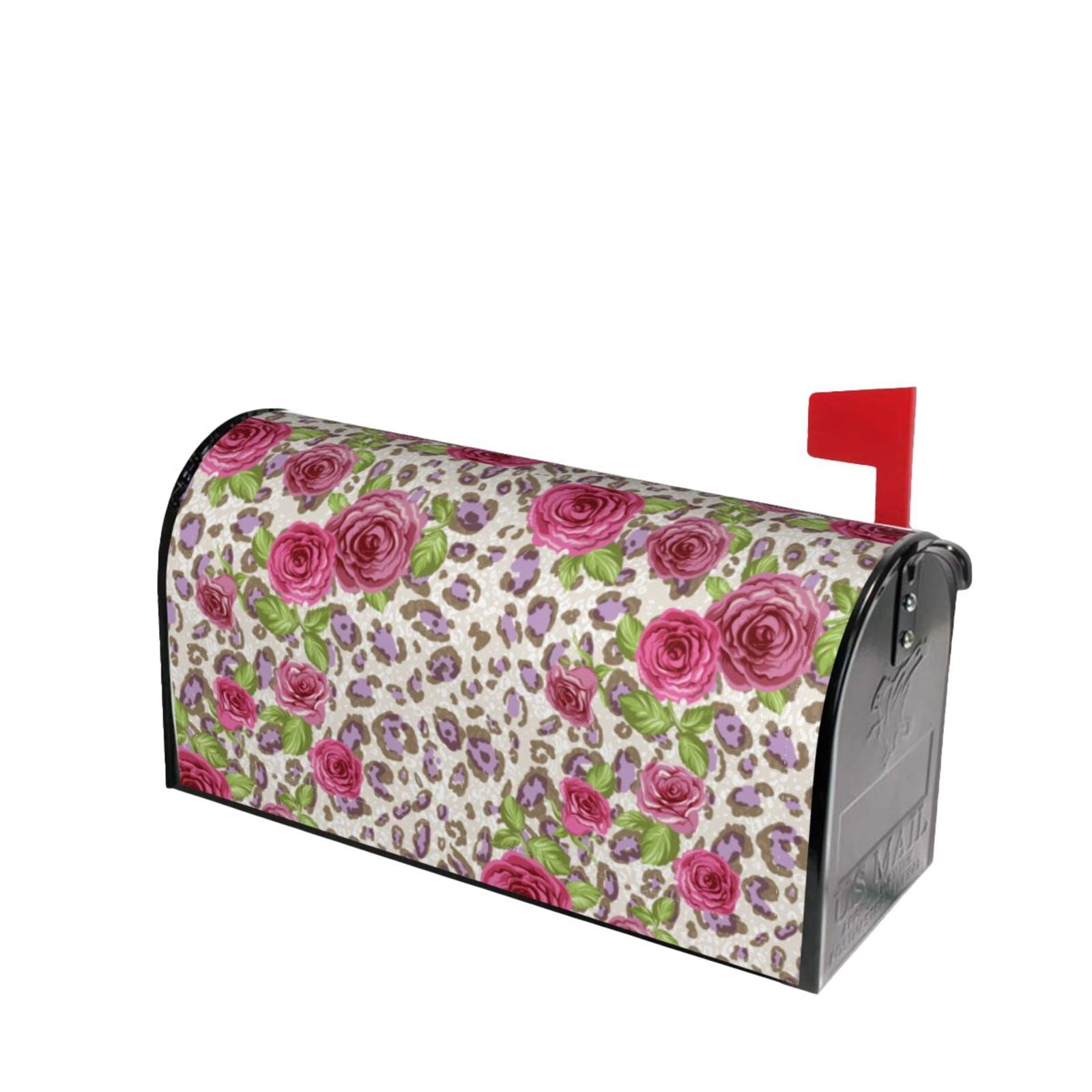 Fotbe Rose Mix Leopard 4 Mailbox Covers Post Letter Box Cover Garden ...