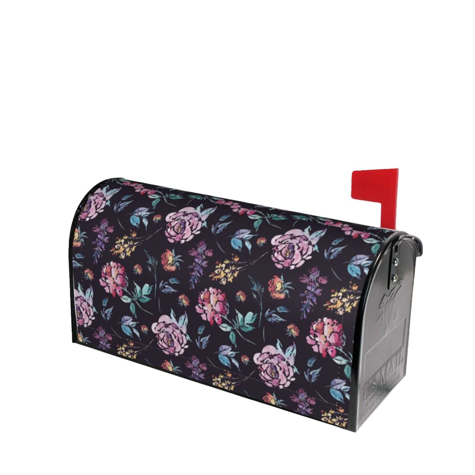 Fotbe Roses Flowers Mailbox Covers Post Letter Box Cover Garden Decor ...