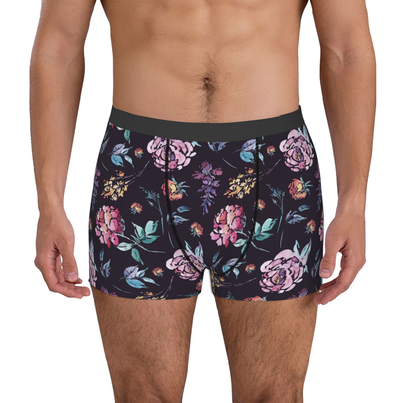 Fotbe Roses Flowers Men’s Total Support Pouch Boxer Briefs, X-Temp ...