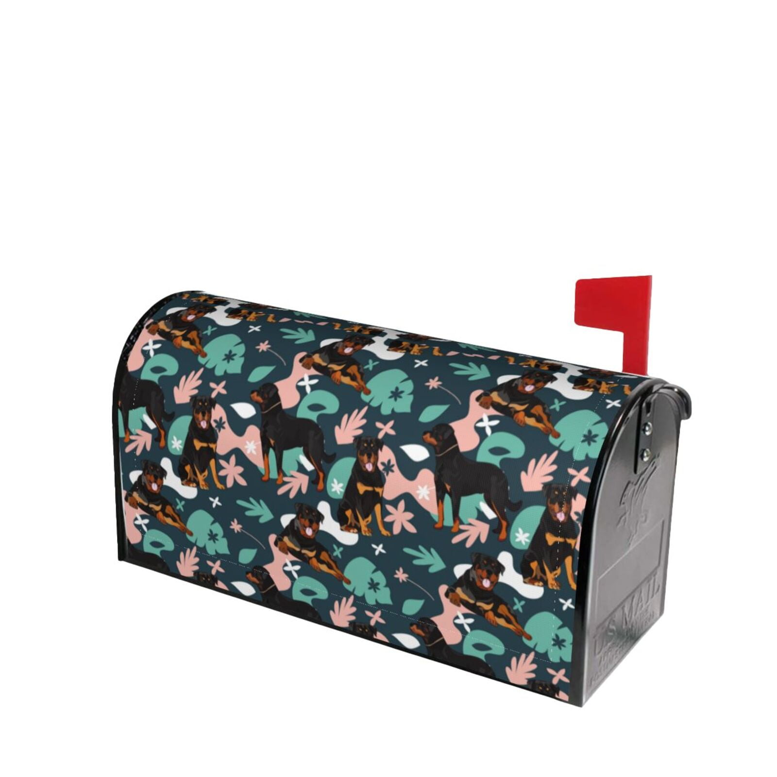 Fotbe Rottweiler Mailbox Covers Post Letter Box Cover Garden Decor ...
