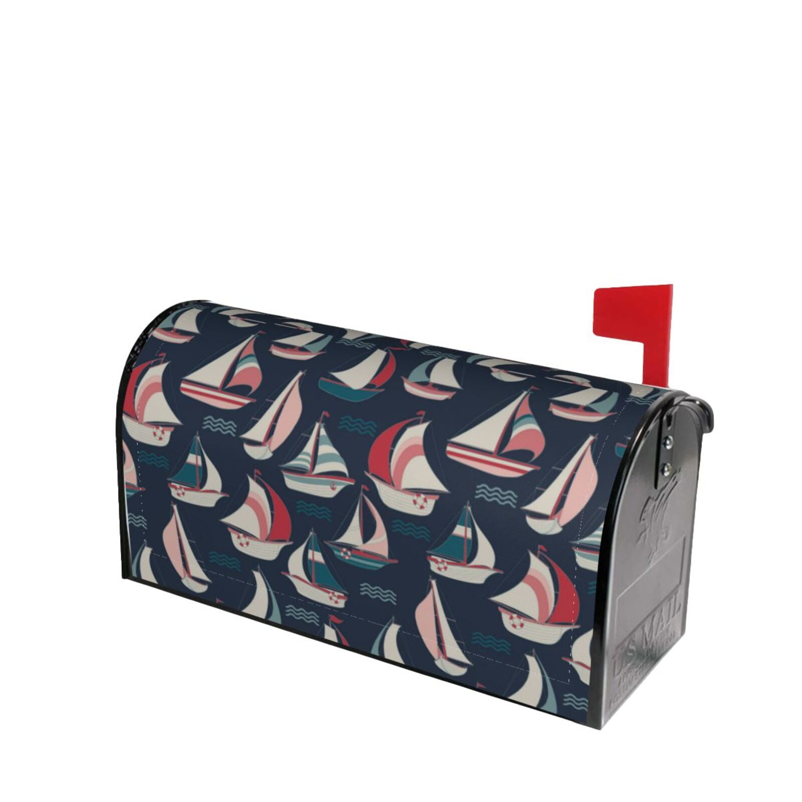 Fotbe Sailboat And Wave Mailbox Covers Post Letter Box Cover Garden ...