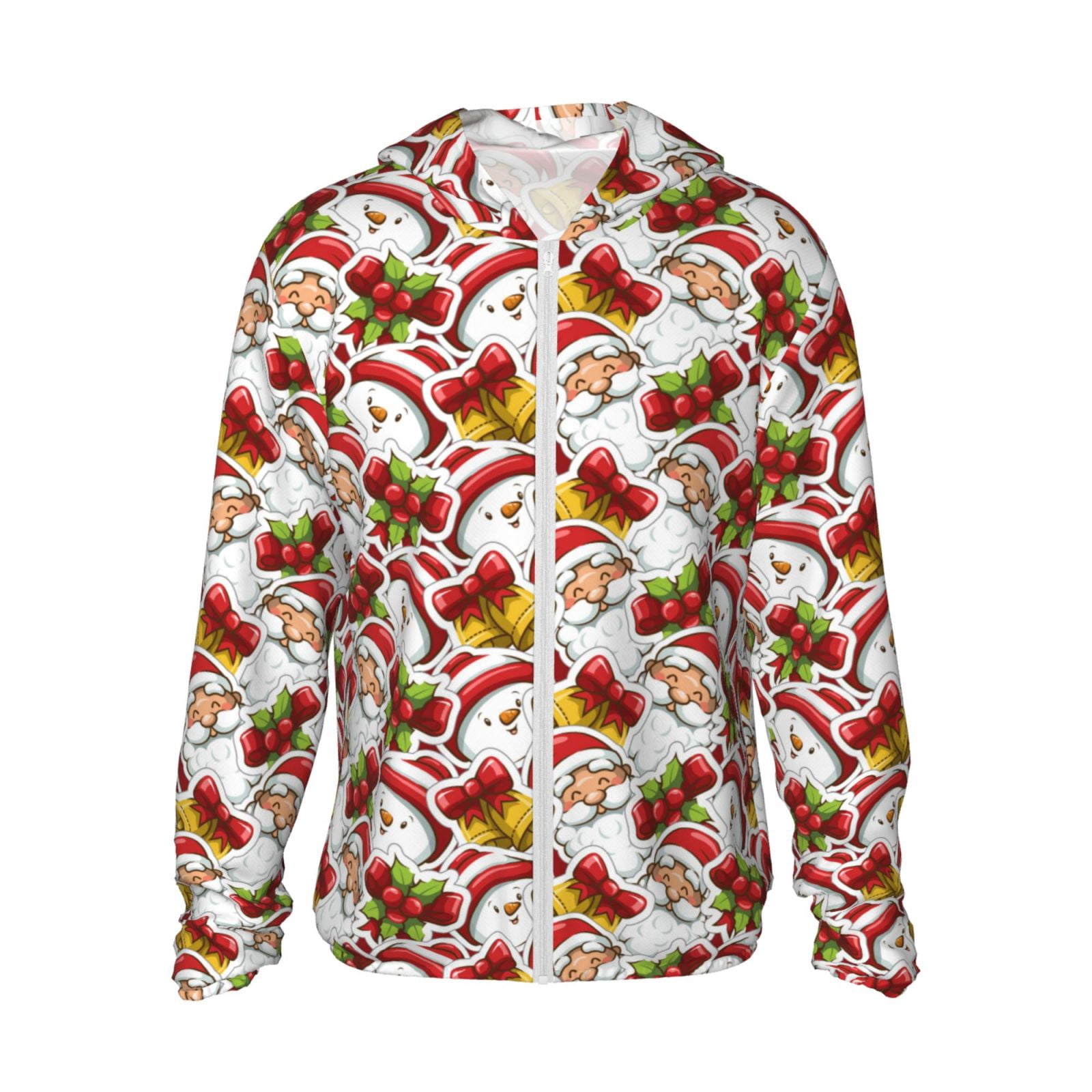 Fotbe Santa Claus bells Snowman Men's Women's UPF 50+ Sun Protection ...