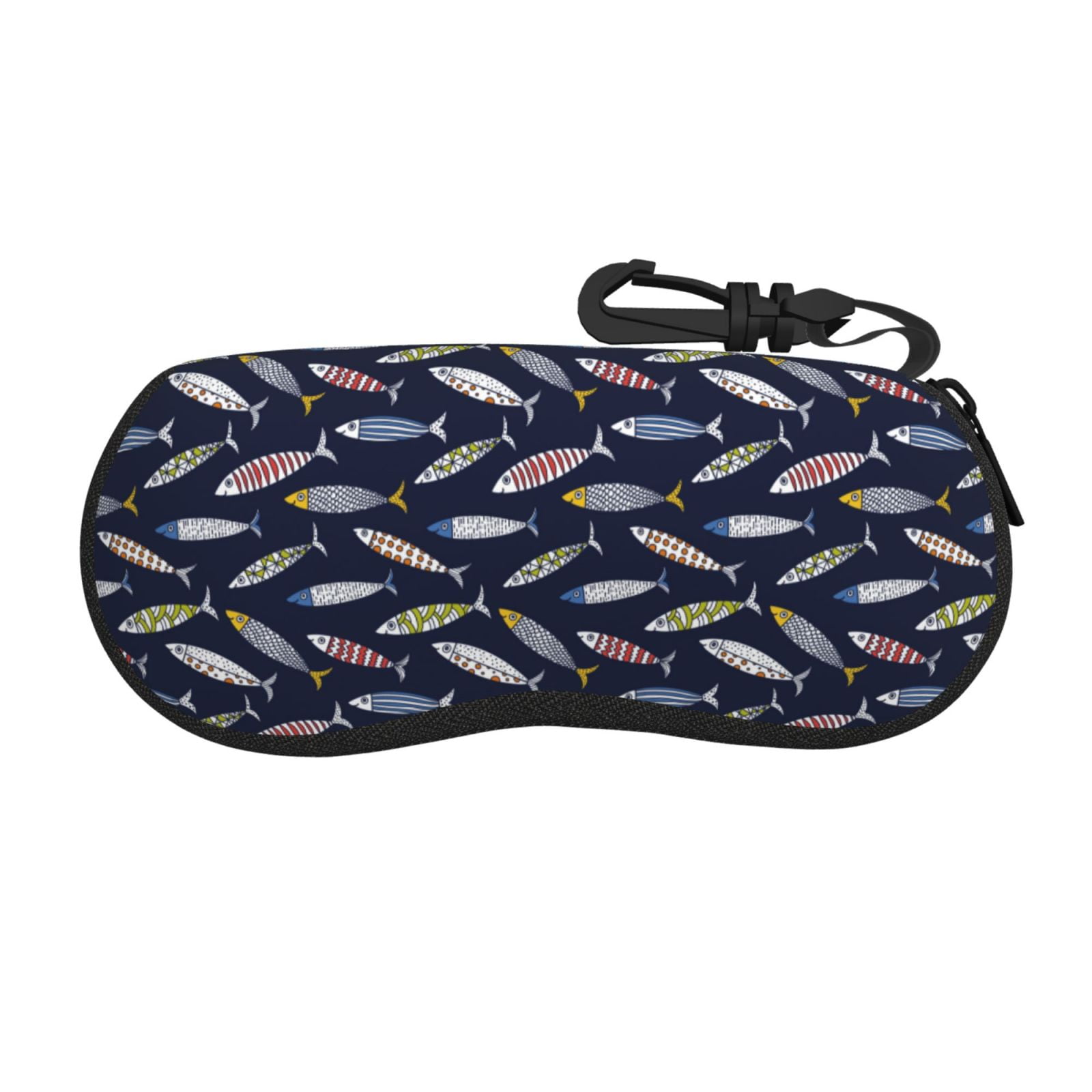 Fotbe Sardine Pattern Glasses Case, Scratch-Resistant Eyewear Pouch ...