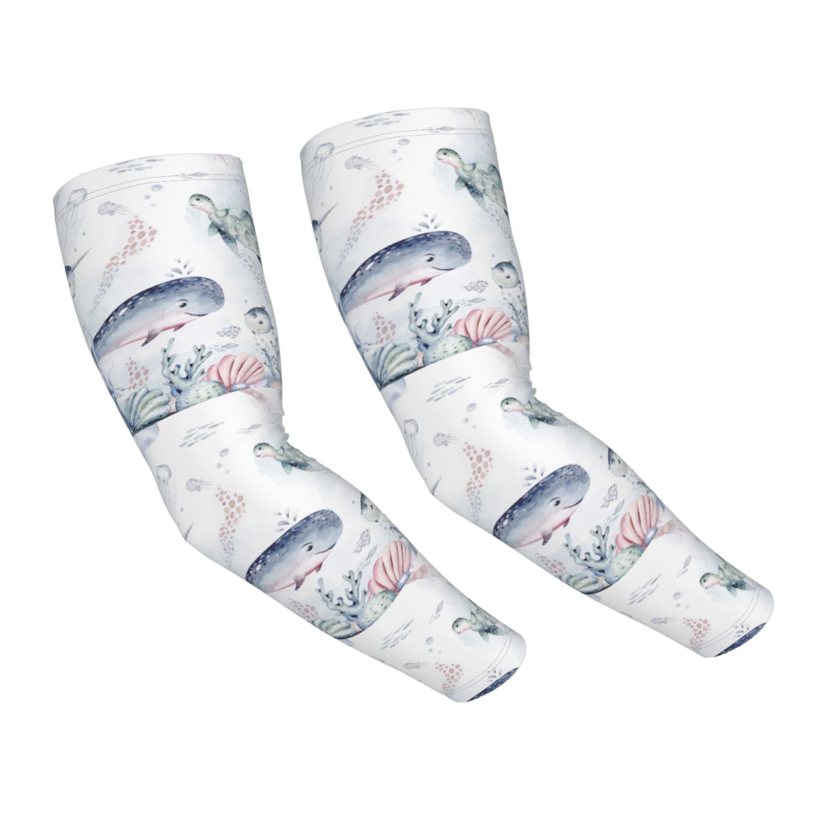 Fotbe Sea Animals UV Sun Protection Arm Sleeves - Tattoo Cover Up ...