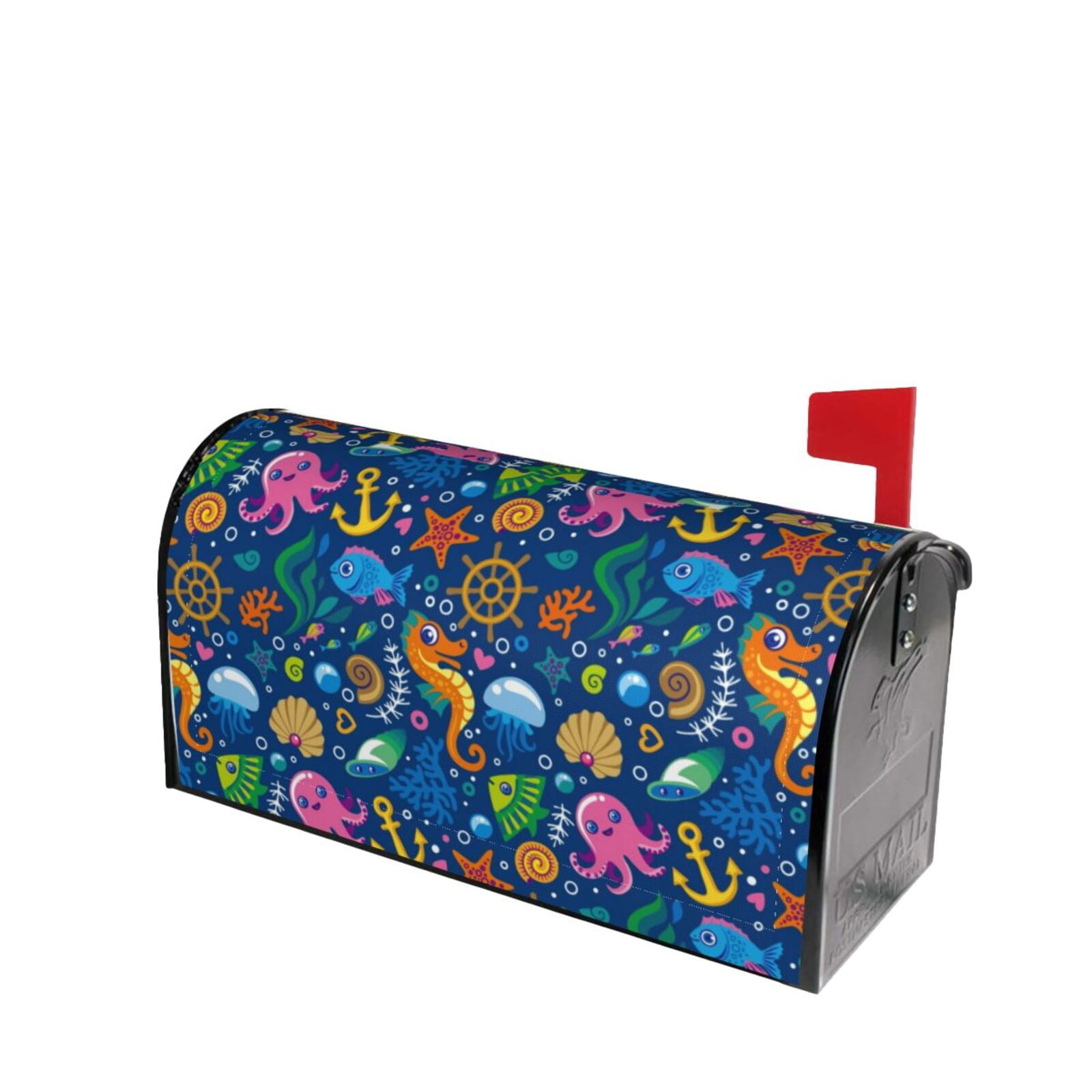 Fotbe Sea Fish Mailbox Covers Post Letter Box Cover Garden Decor ...