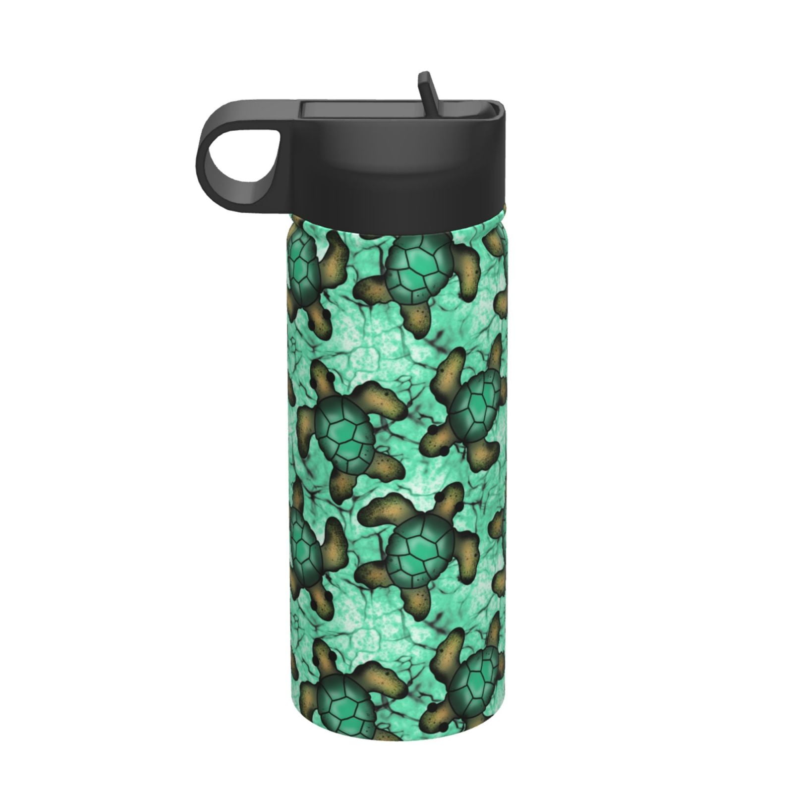 Fotbe Sea Turtle Pattern 18oz Sports Insulated Kettle Stainless Steel ...