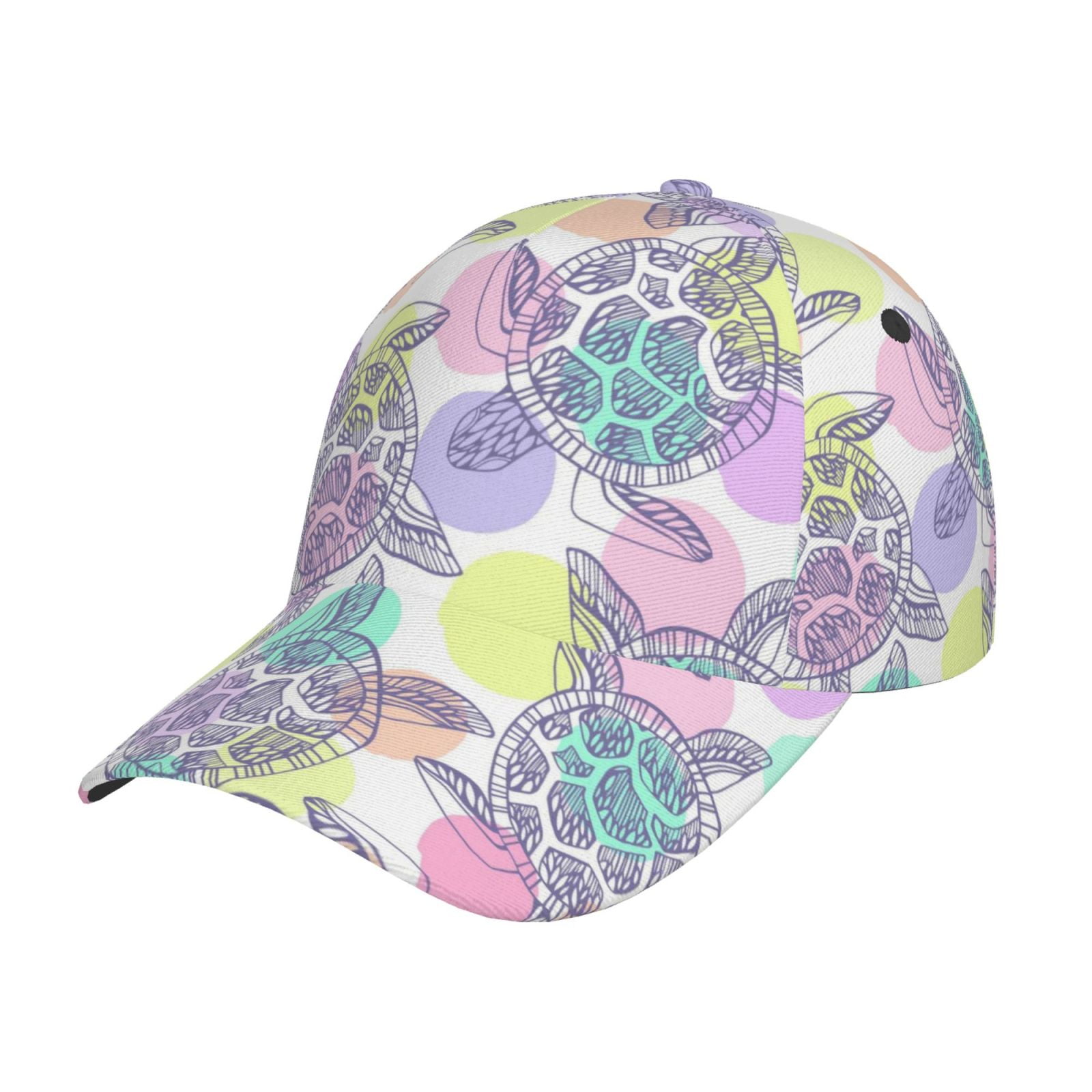 Fotbe Sea Turtles Baseball Cap, Sea Turtles Print Dad Hat,Outdoor Hat ...