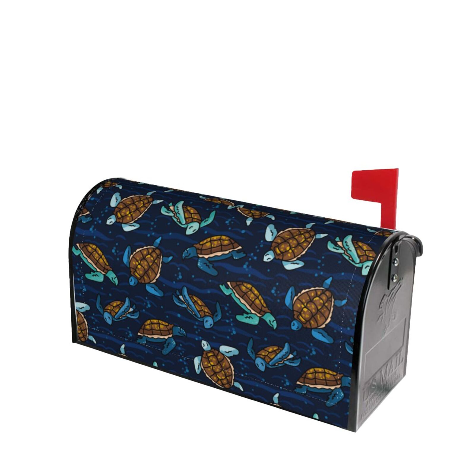 Fotbe Sea Turtles Swimming Mailbox Covers Post Letter Box Cover Garden ...