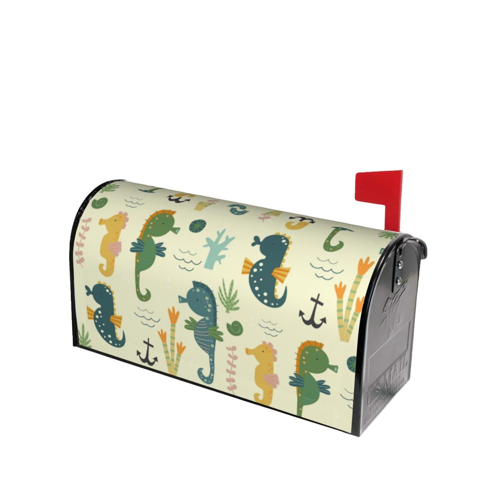 Fotbe Seahorse Mailbox Covers Post Letter Box Cover Garden Decor ...