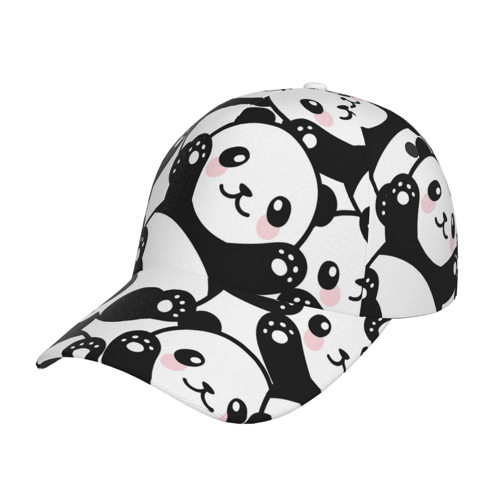 Fotbe Seamless Pattern Cute Panda Baseball Cap, Seamless Pattern Cute ...