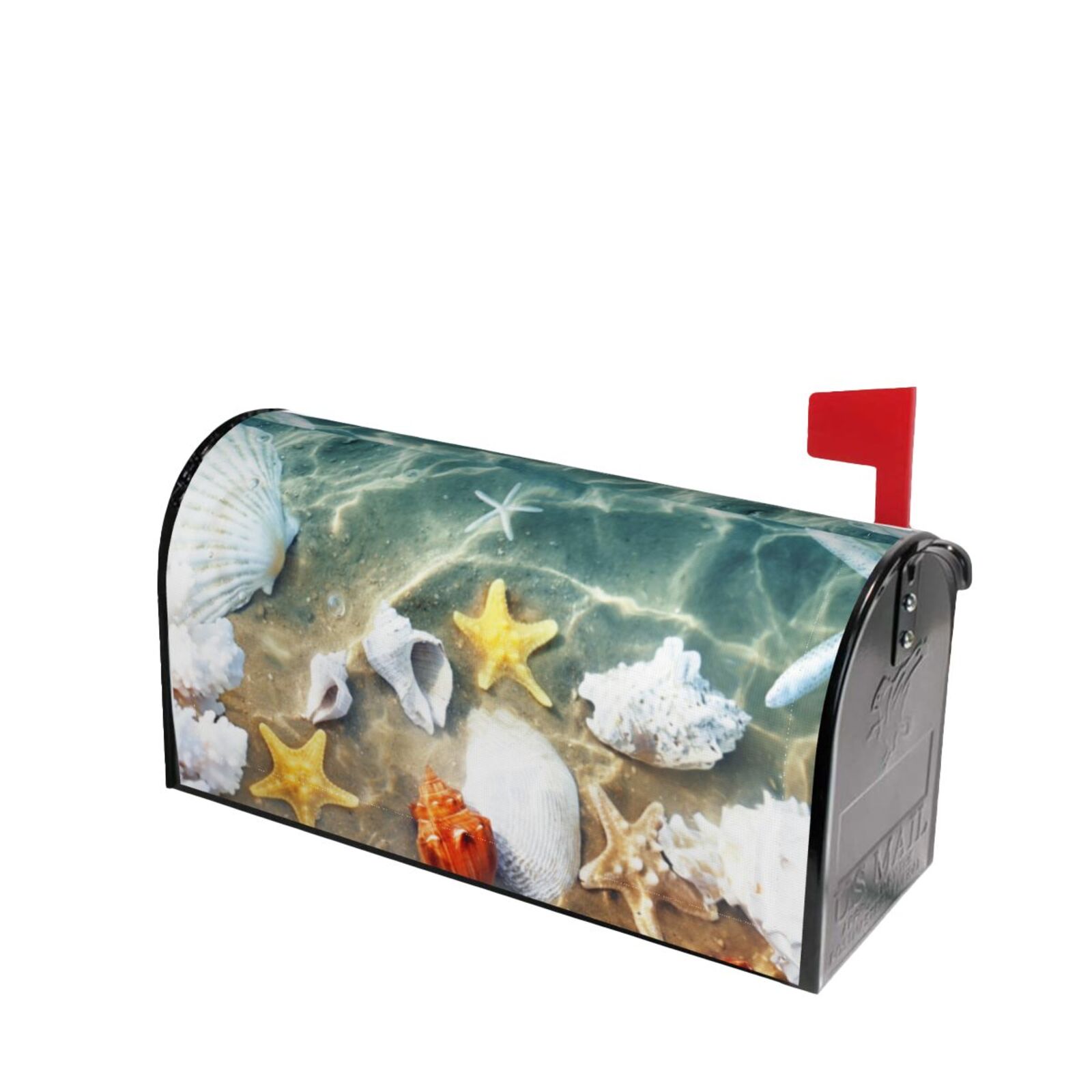 Fotbe Seashell On The Beach Mailbox Covers Post Letter Box Cover Garden ...