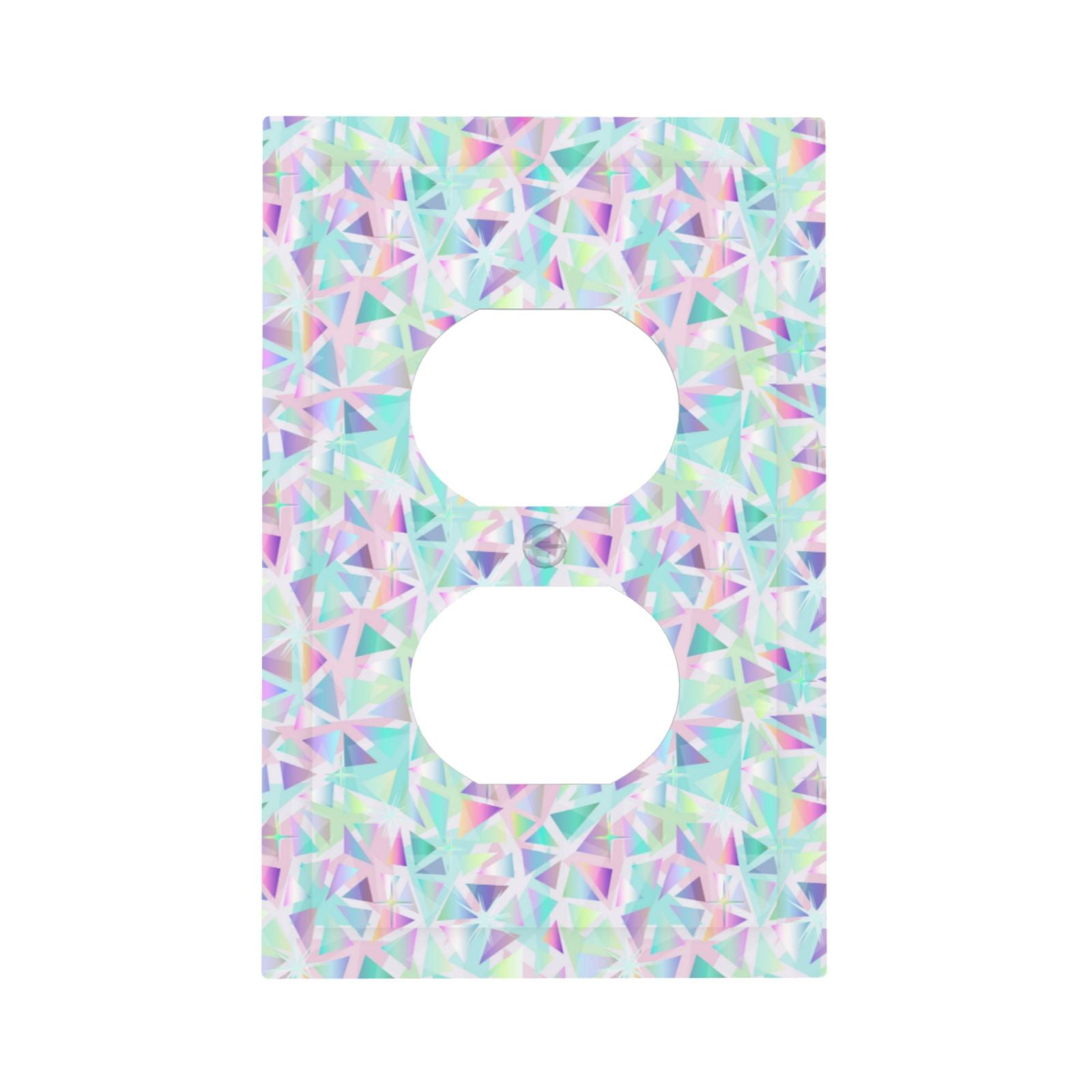 Fotbe Sequins Print Duplex Receptacle Wall Plate, 1-Gang 5.0" x3.0 ...