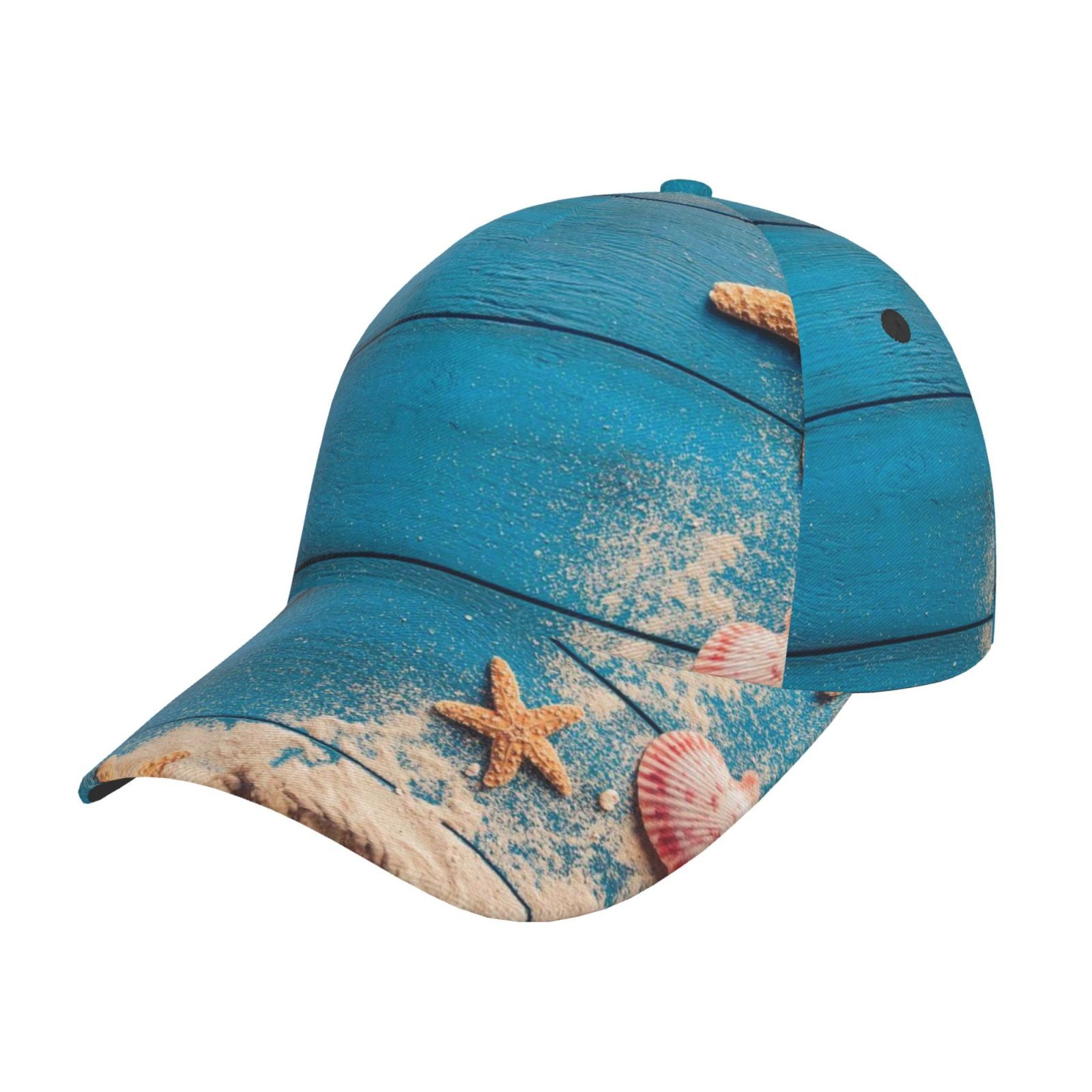 Fotbe Shells And Starfish Baseball Cap, Shells And Starfish Print Dad ...