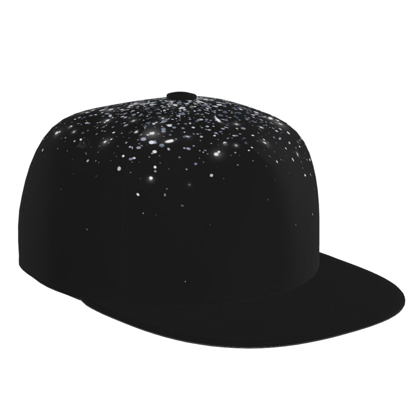 Fotbe Silver Glitter1 Flat Bill Visor Cap Classic Snapback Hat ...