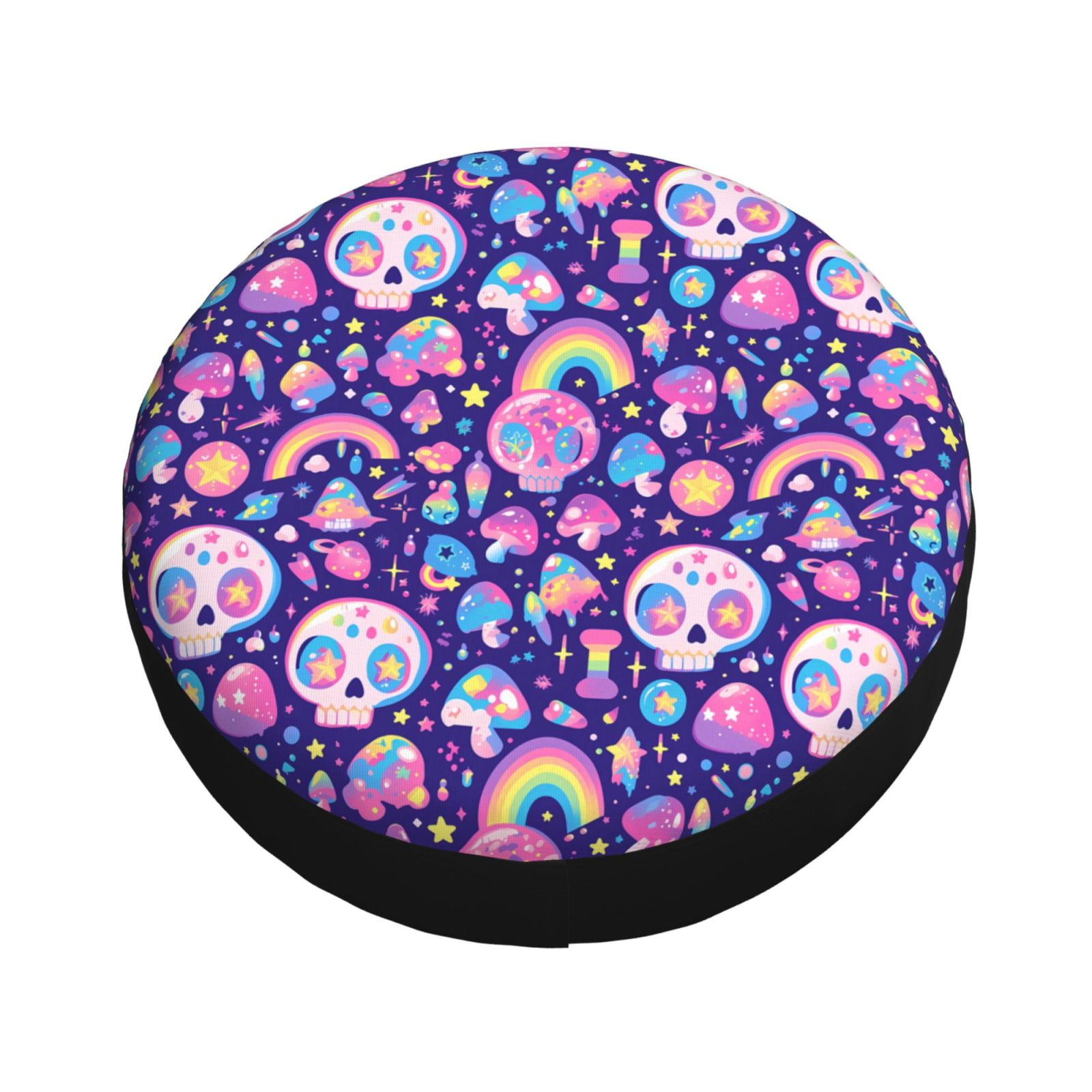 Fotbe Skull mushroom rainbow Spare Tire Cover Thickening Universal Fit ...