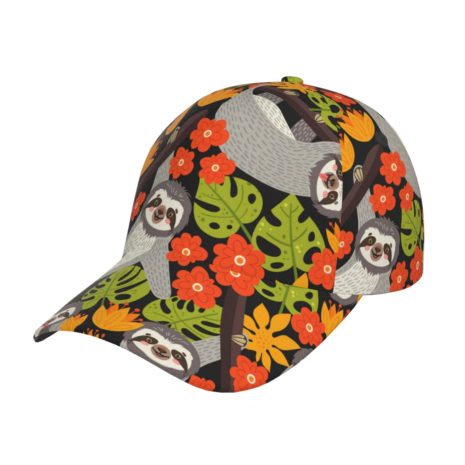 Fotbe Sloth On The Branch Baseball Cap, Sloth On The Branch Print Dad ...