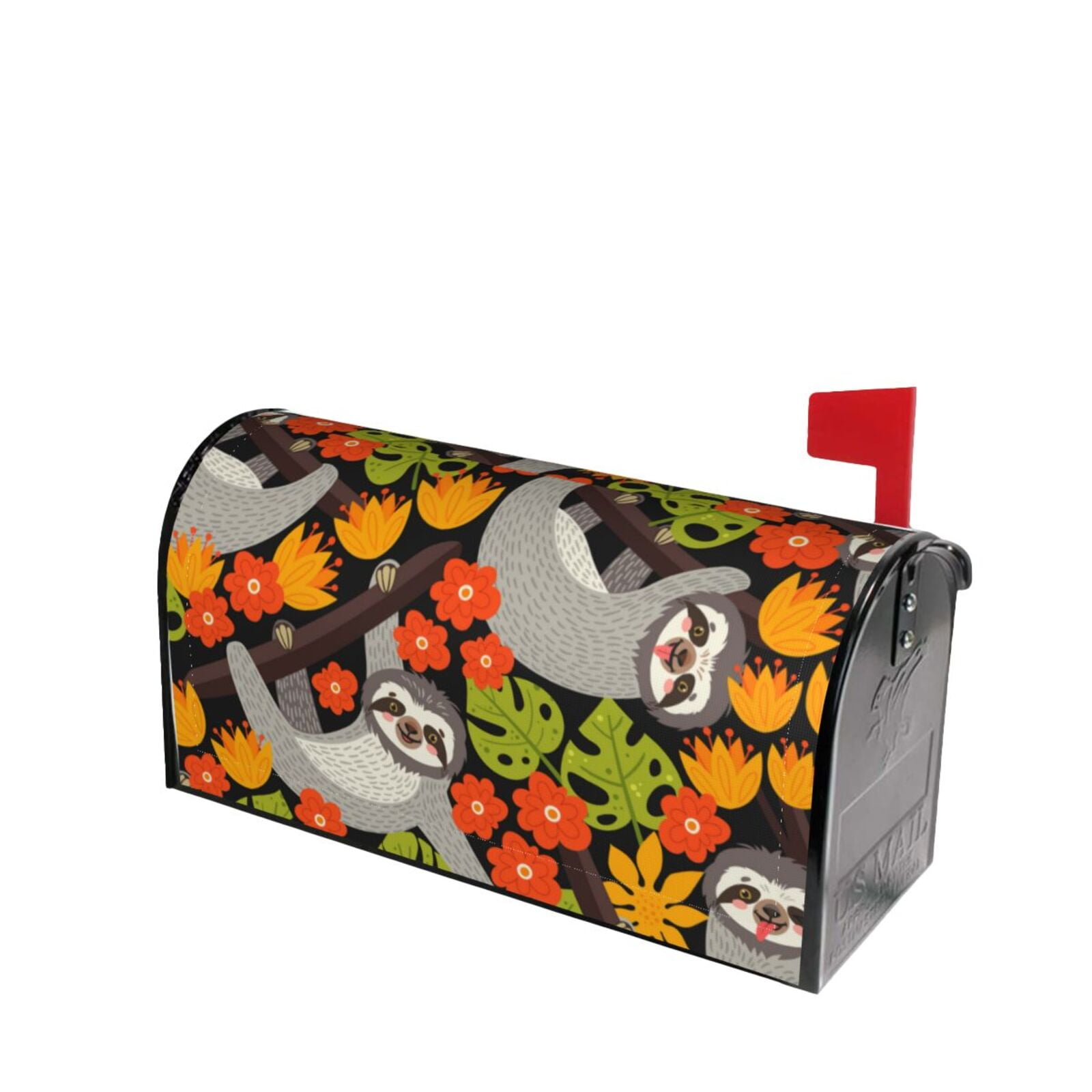 Fotbe Sloth on the Branch Mailbox Covers Post Letter Box Cover Garden ...
