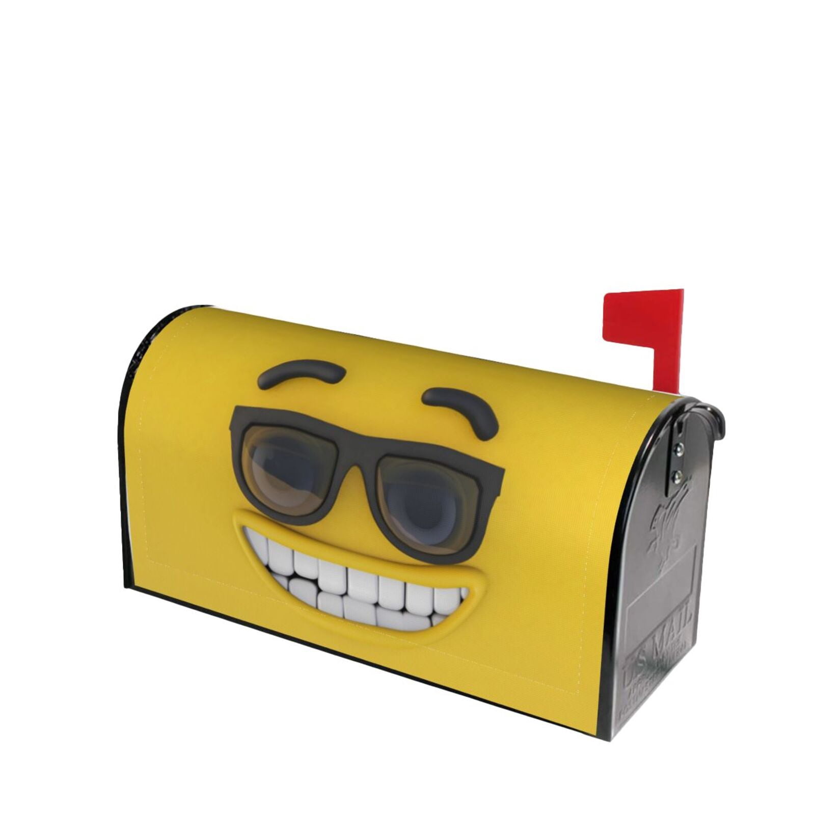 Fotbe Smiling With Sunglasses Mailbox Covers Post Letter Box Cover ...