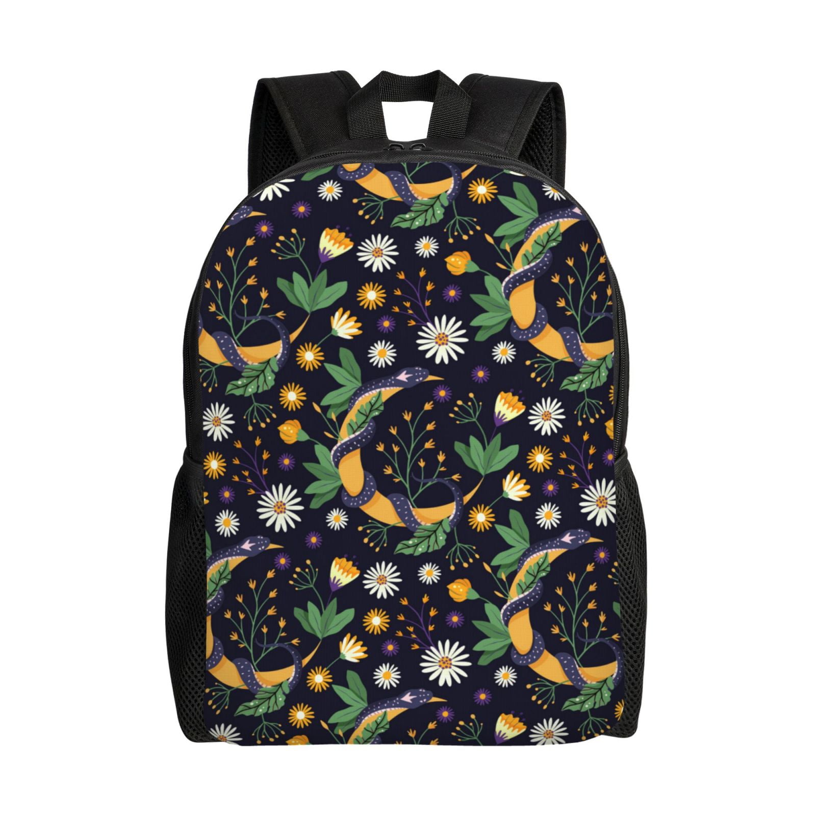 Fotbe Snake And Flower Travel Laptop Backpack, Business Slim Sturdy ...