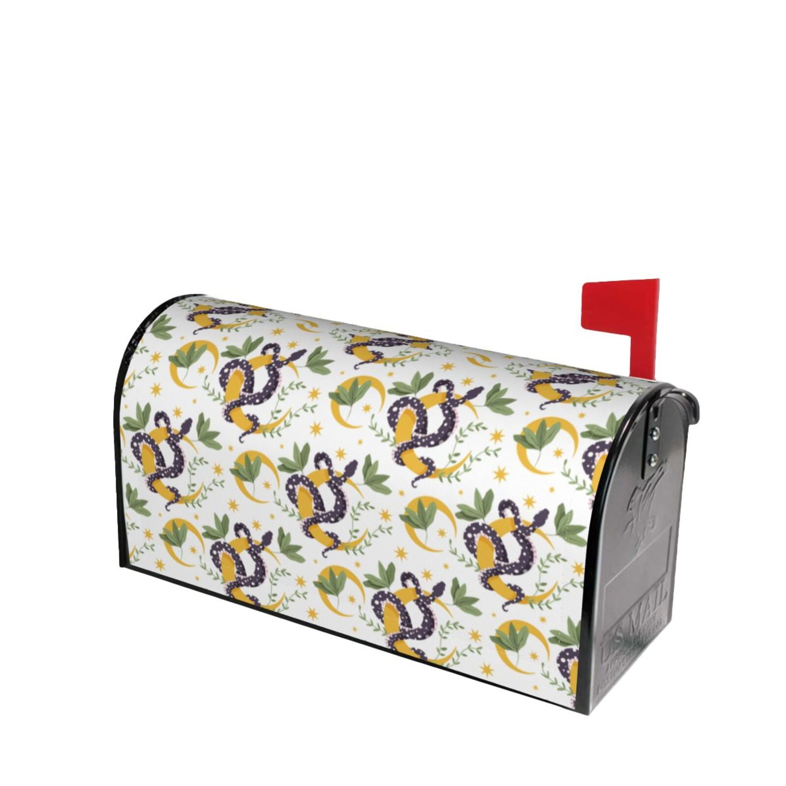 Fotbe Snake And Moon Mailbox Covers Post Letter Box Cover Garden Decor ...