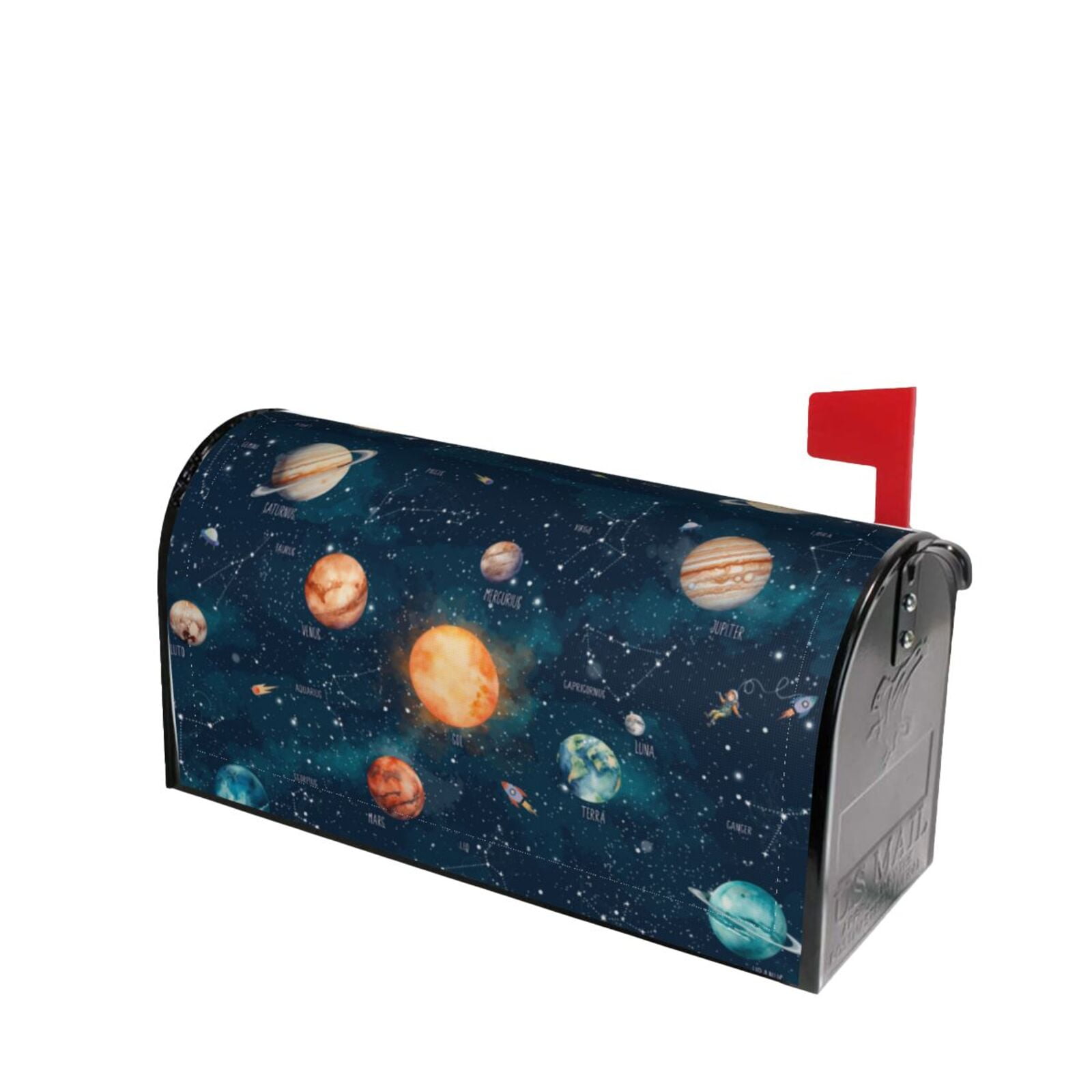 Fotbe Solar System And Planets Mailbox Covers Post Letter Box Cover ...