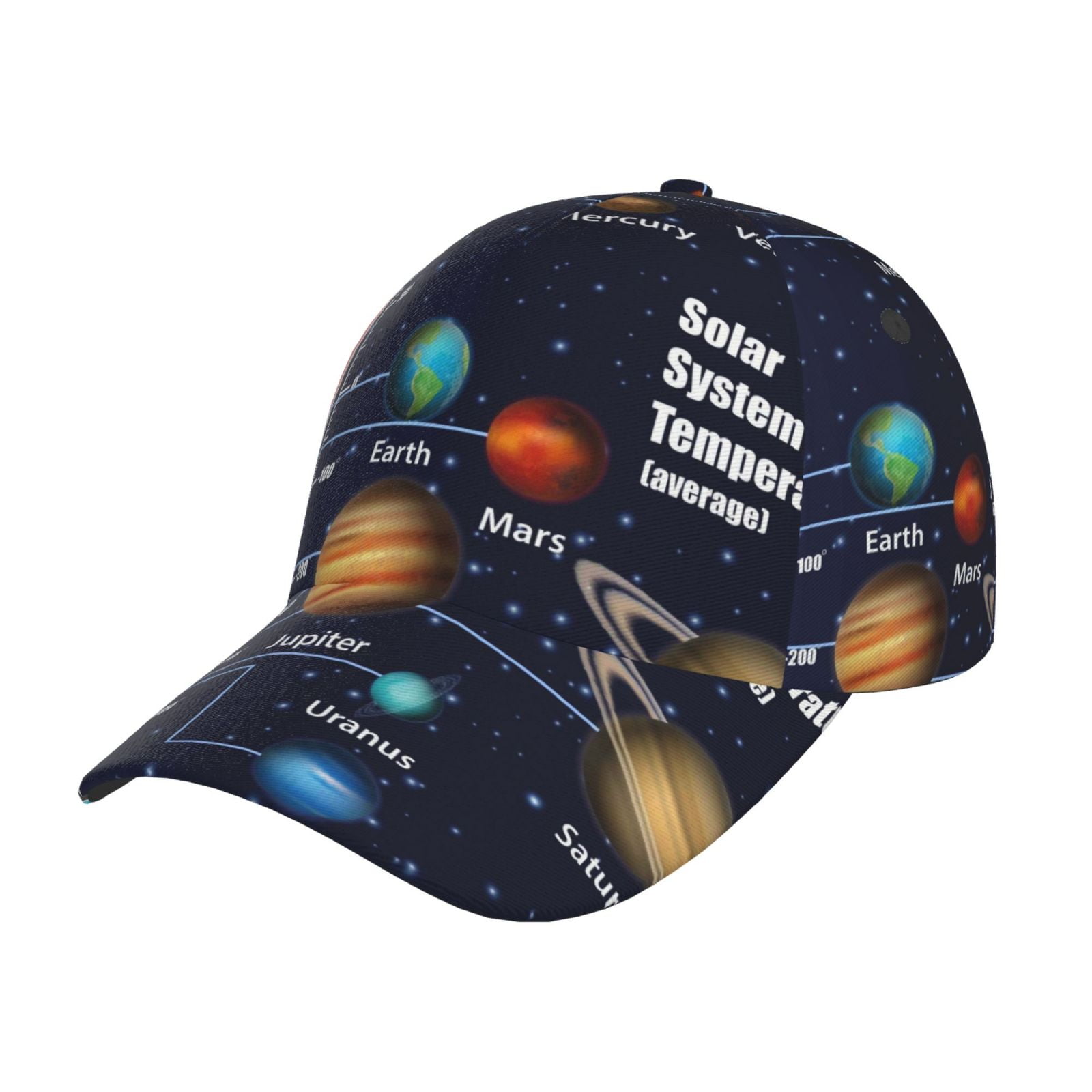Fotbe Solar System Baseball Cap, Solar System Print Dad Hat,Outdoor Hat ...