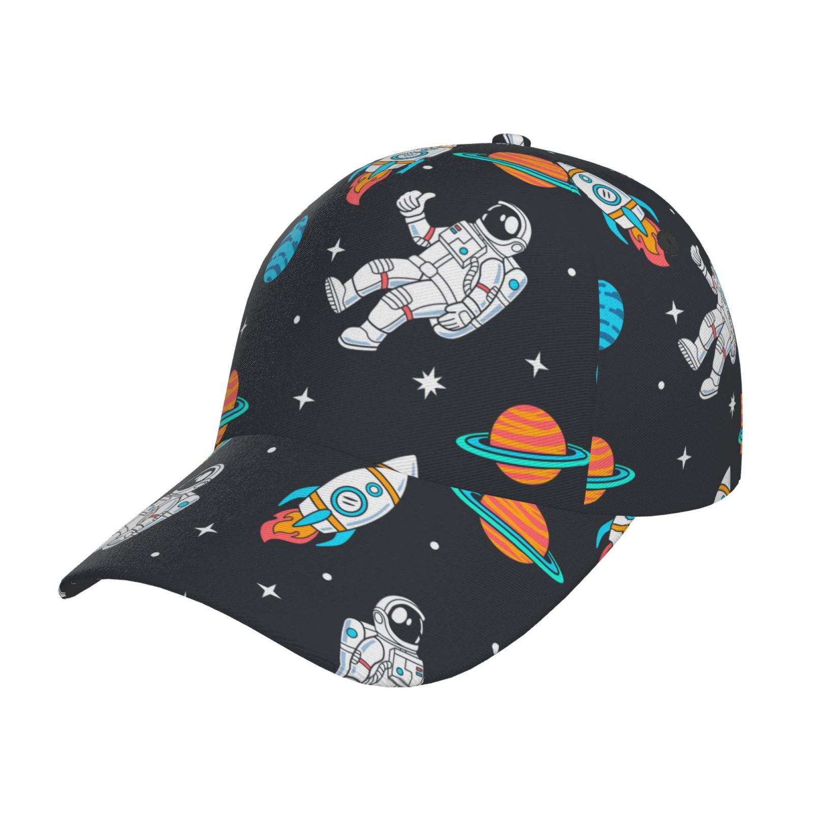 Fotbe Space Baseball Cap, Space Print Dad Hat,Outdoor Hat,Adjustable ...