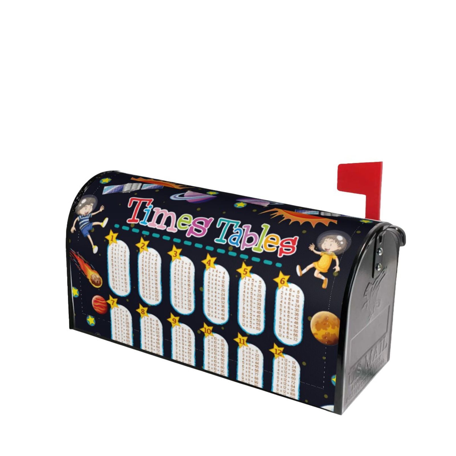 Fotbe Space Math Times Tables Mailbox Covers Post Letter Box Cover ...