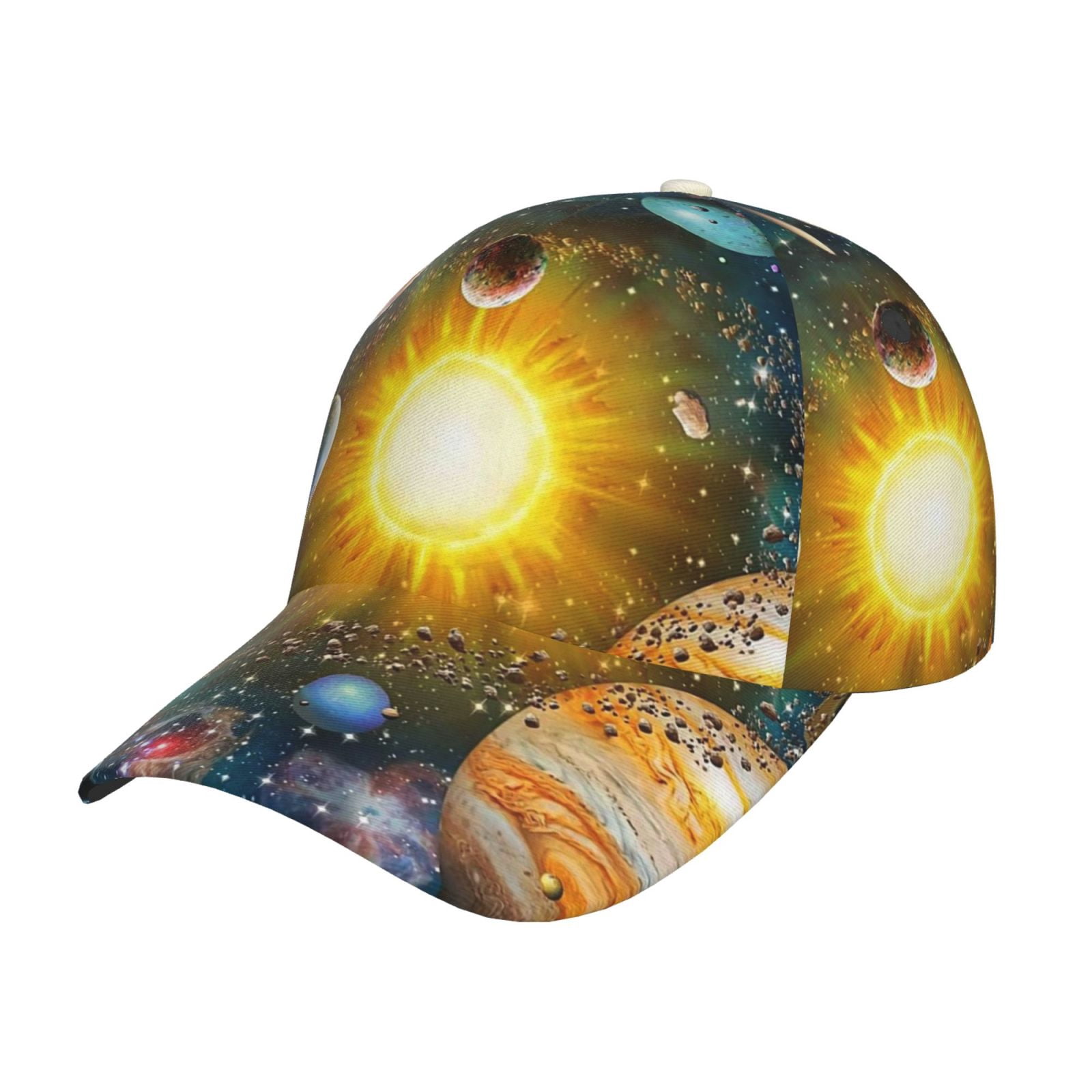 Fotbe Space Planet Baseball Cap, Space Planet Print Dad Hat,Outdoor Hat ...
