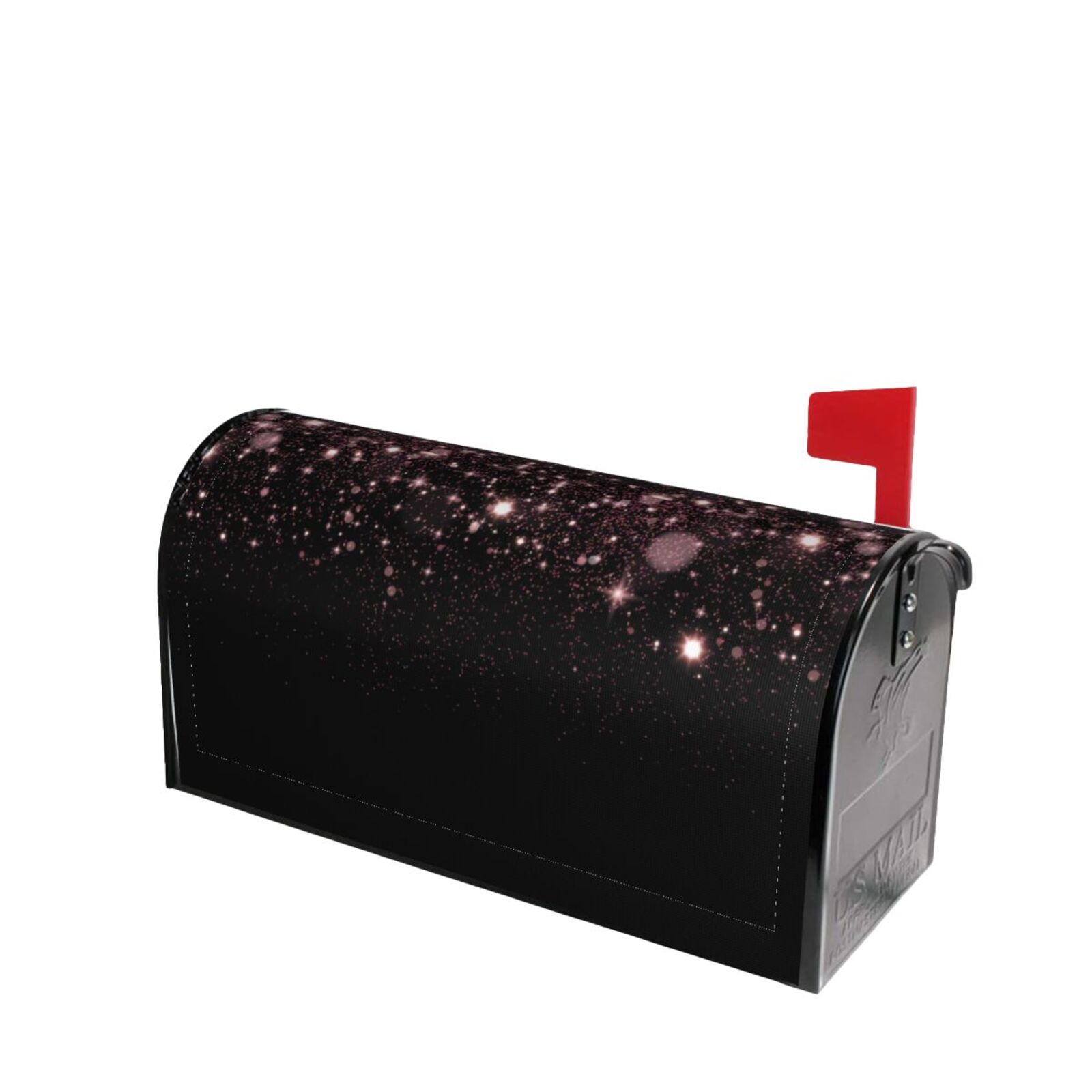 Fotbe Sparkling Pink Night Sky Mailbox Covers Post Letter Box Cover ...
