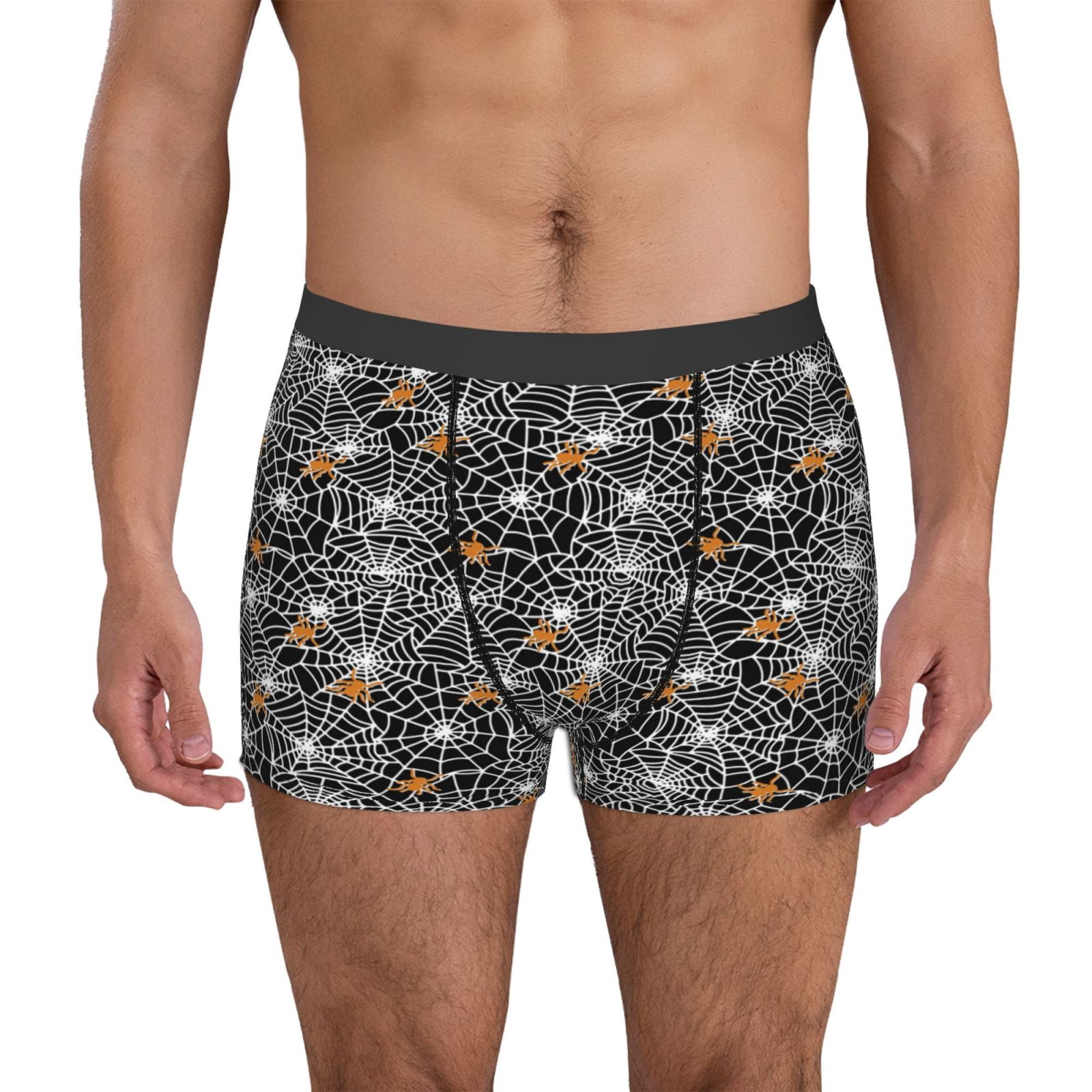 Fotbe Spider Cobweb Men’s Total Support Pouch Boxer Briefs, X-Temp ...