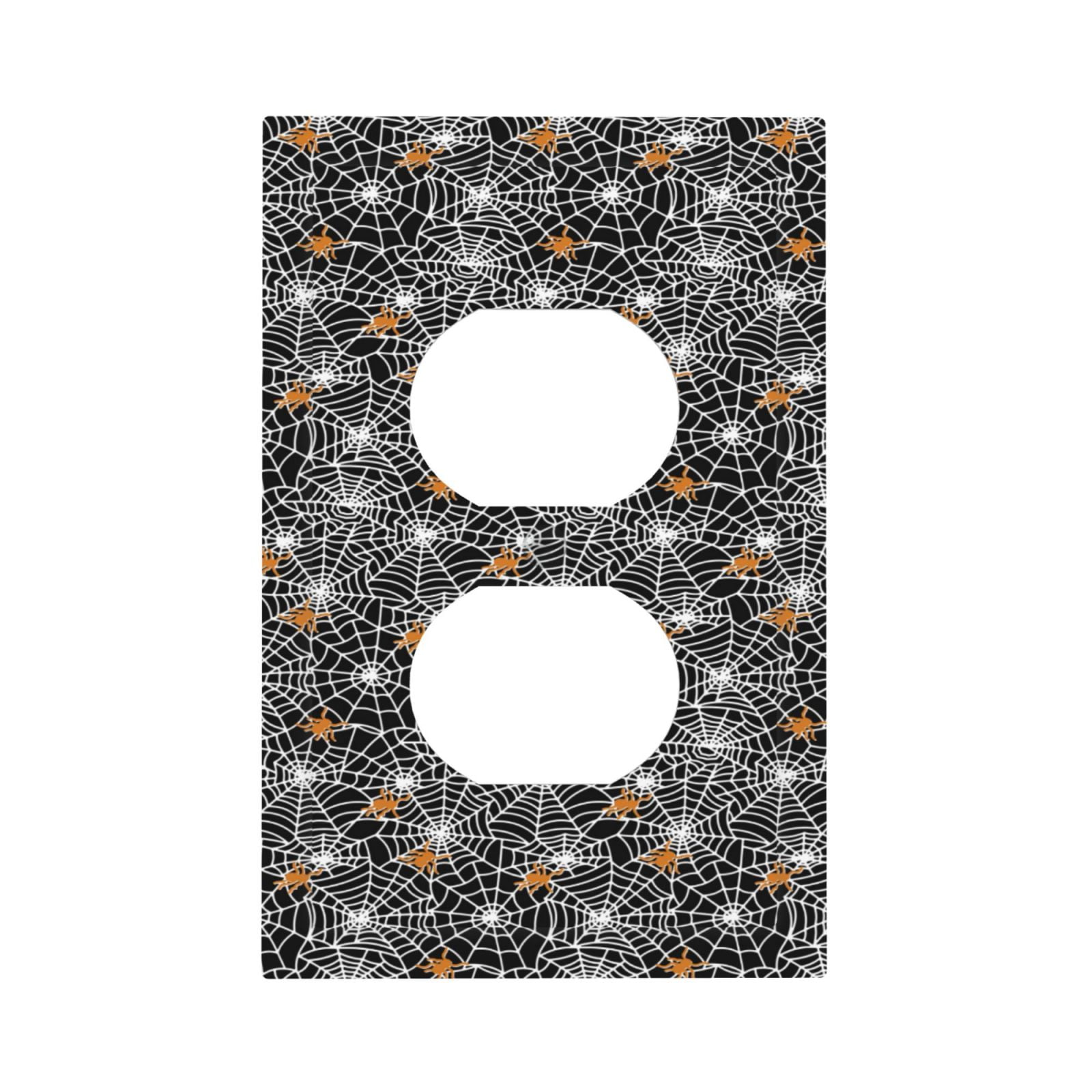 Fotbe Spider Cobweb Print Duplex Receptacle Wall Plate, 1-Gang 5.0" x3 ...
