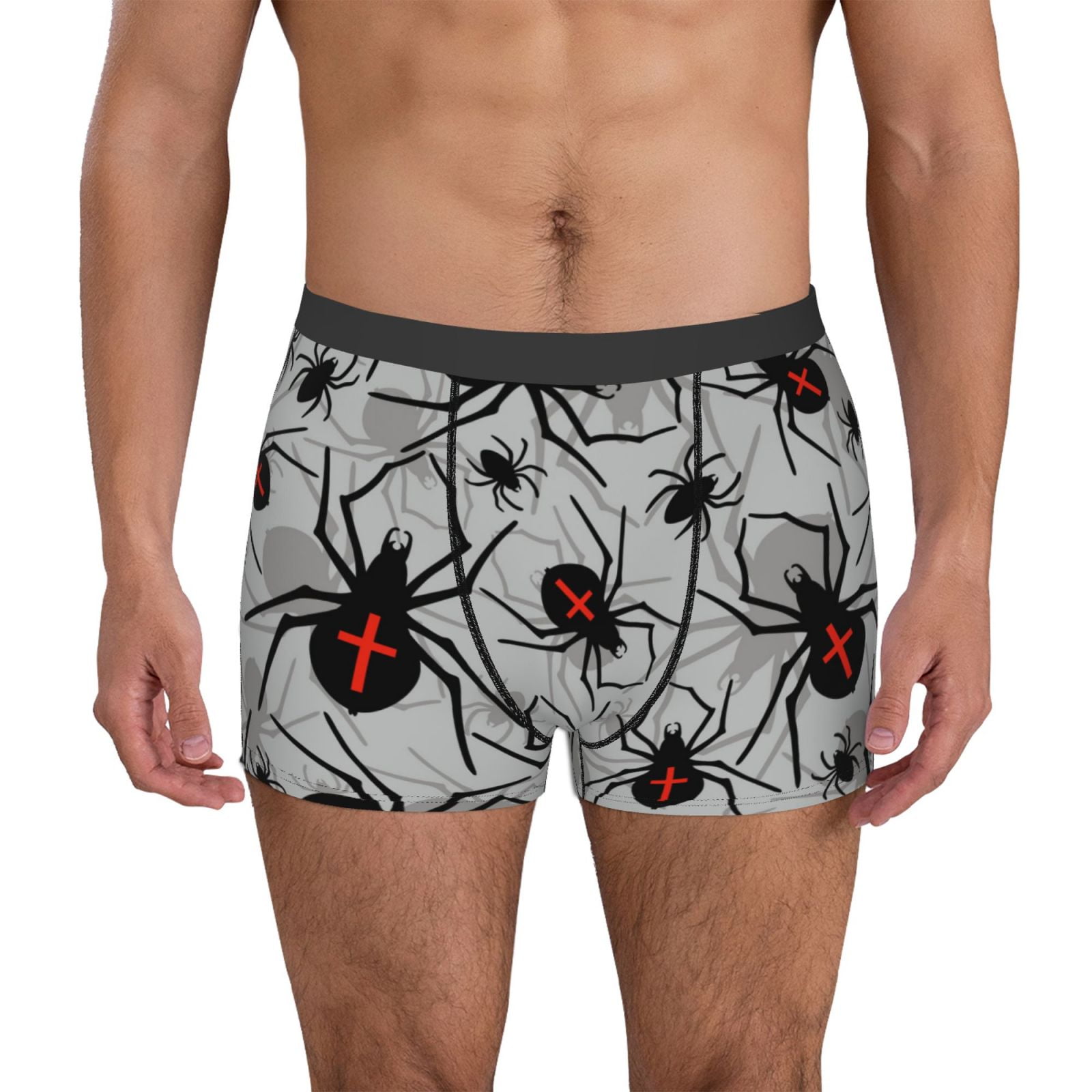 Fotbe Spiders Men’s Total Support Pouch Boxer Briefs, X-Temp Cooling ...