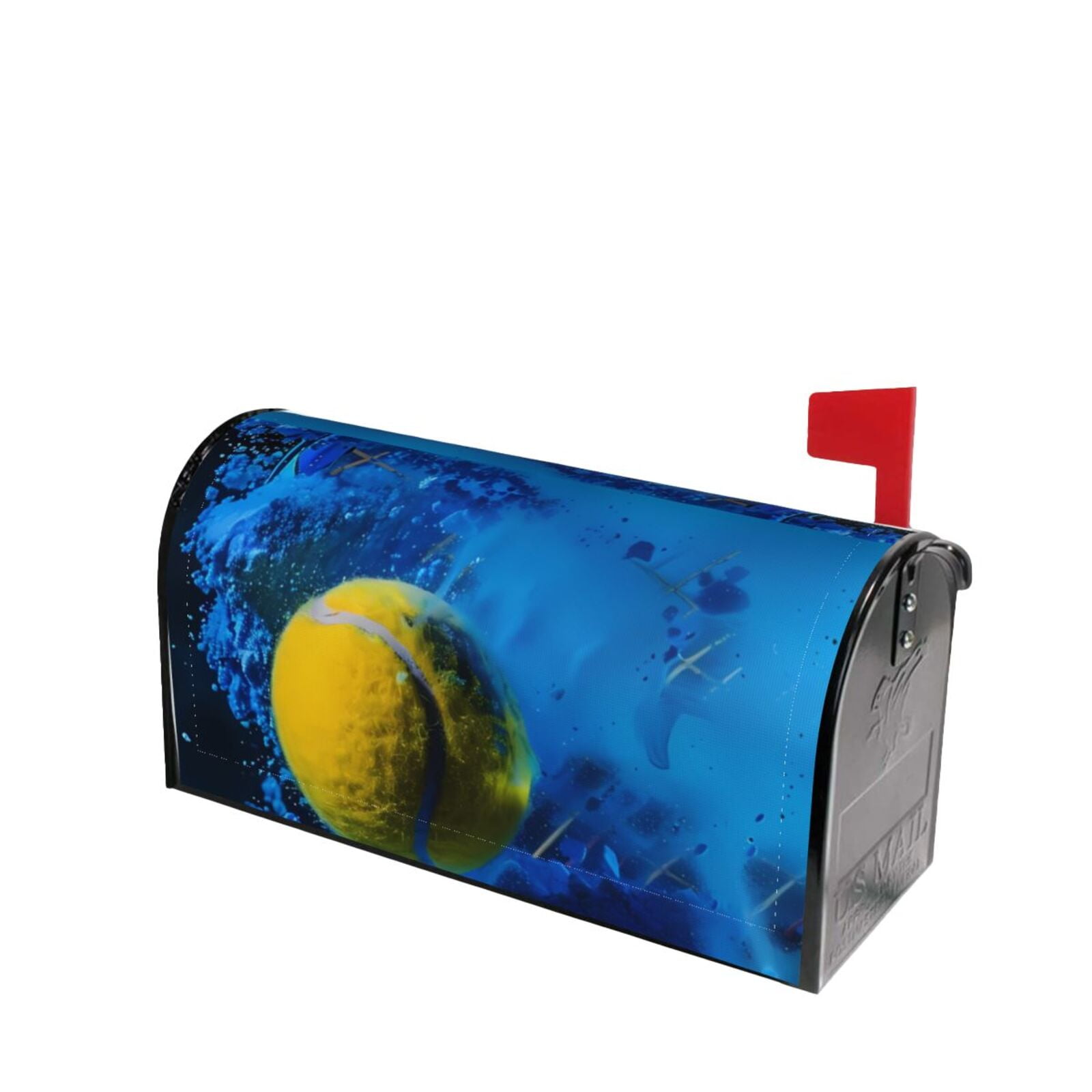 Fotbe Sports Tennis Ball Mailbox Covers Post Letter Box Cover Garden ...