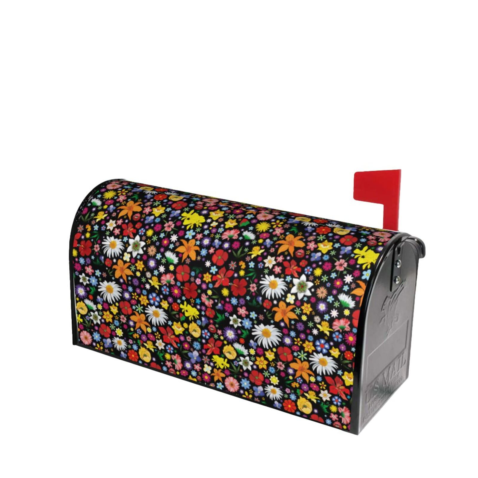 Fotbe Spring And Summer Flowers Mailbox Covers Post Letter Box Cover ...