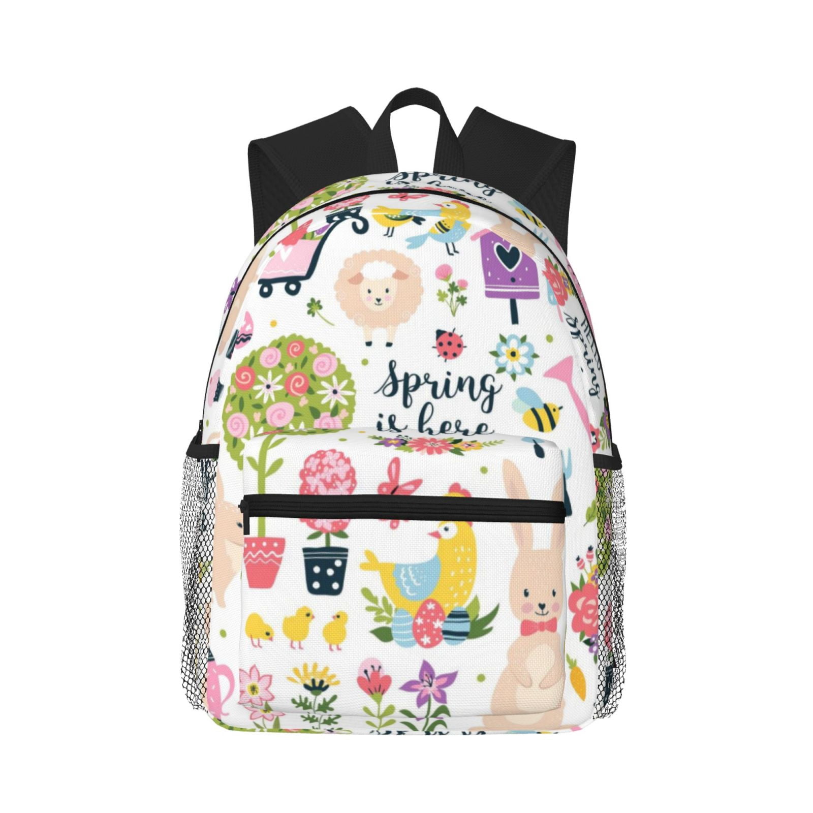 Fotbe Spring Flowers Birds Lightweight Casual Laptop Backpack for Men ...