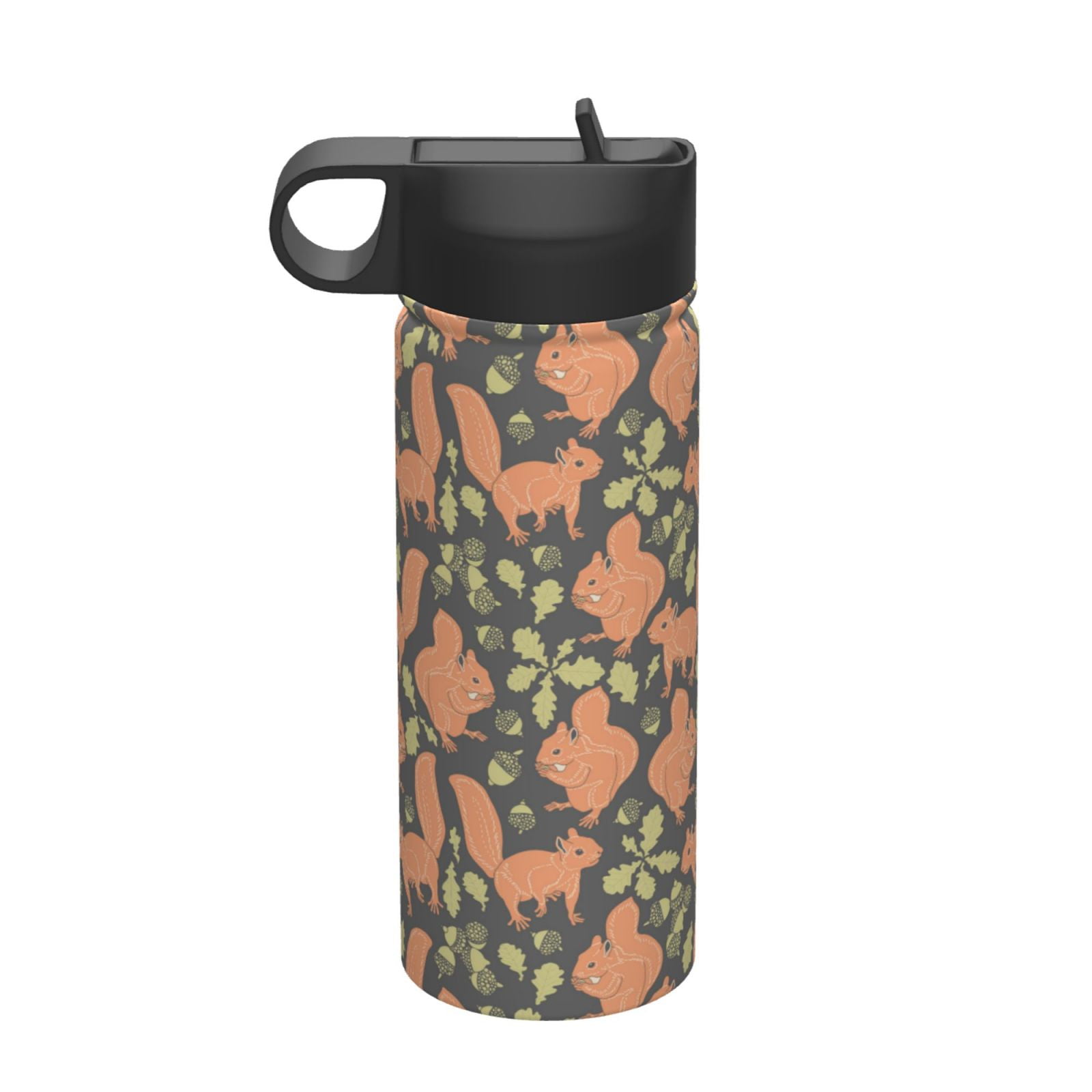 Fotbe Squirrel And Nuts Pattern 18oz Sports Insulated Kettle Stainless ...